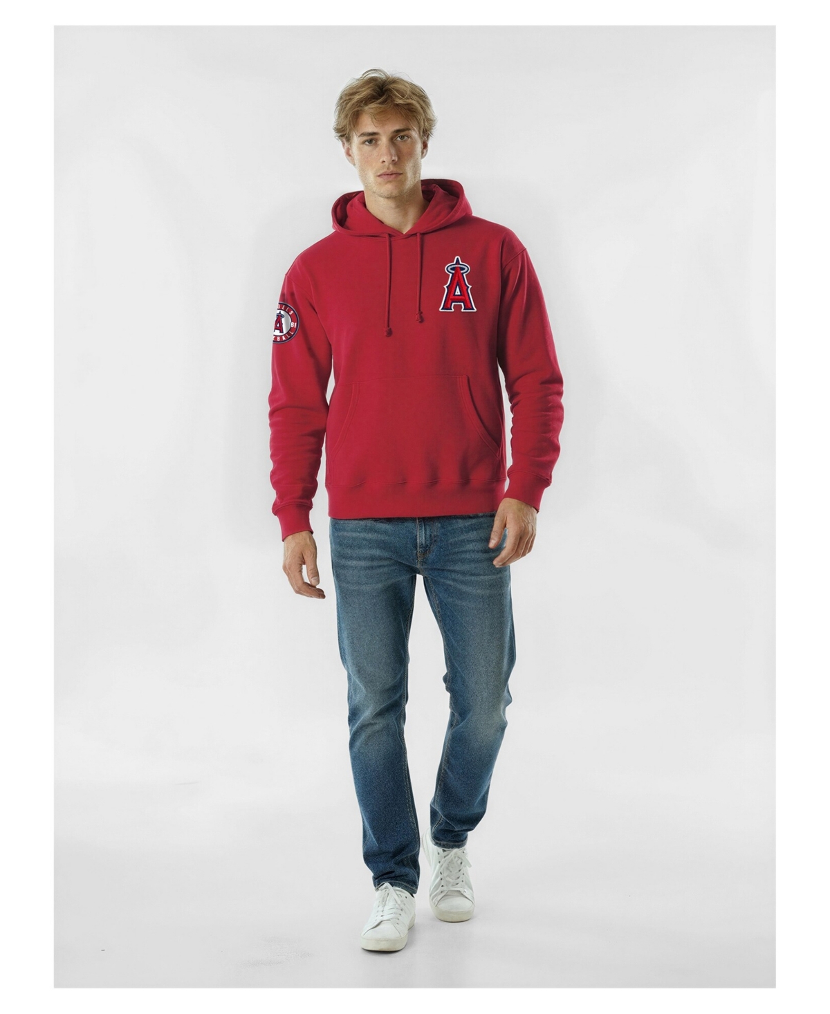 Click here for Champion Mens Red Los Angeles Angels Reverse Weave... prices