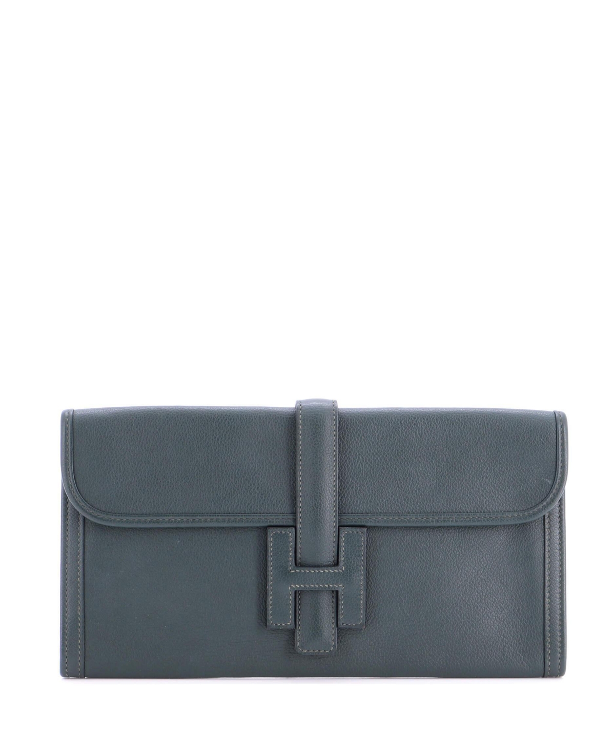 Click here for Pre-Owned HERMES 29 Jige Elan Clutch Evercolor - G... prices