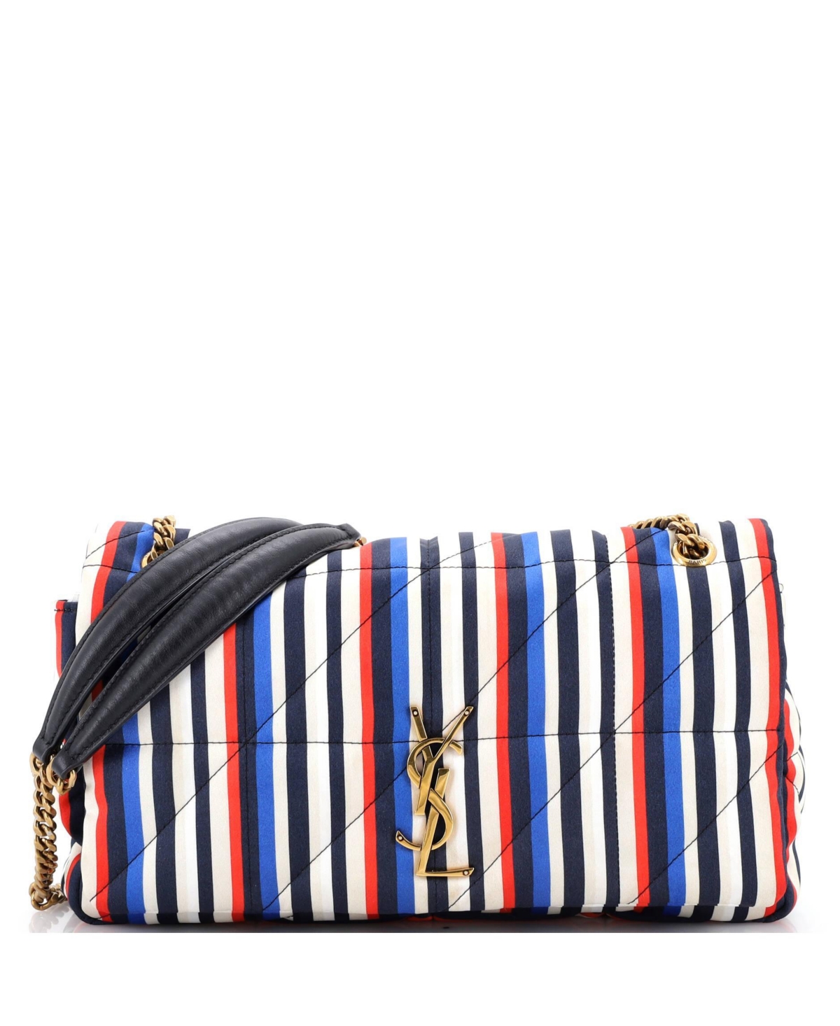 Click here for Pre-Owned Saint Laurent Medium Jamie Flap Bag Quil... prices