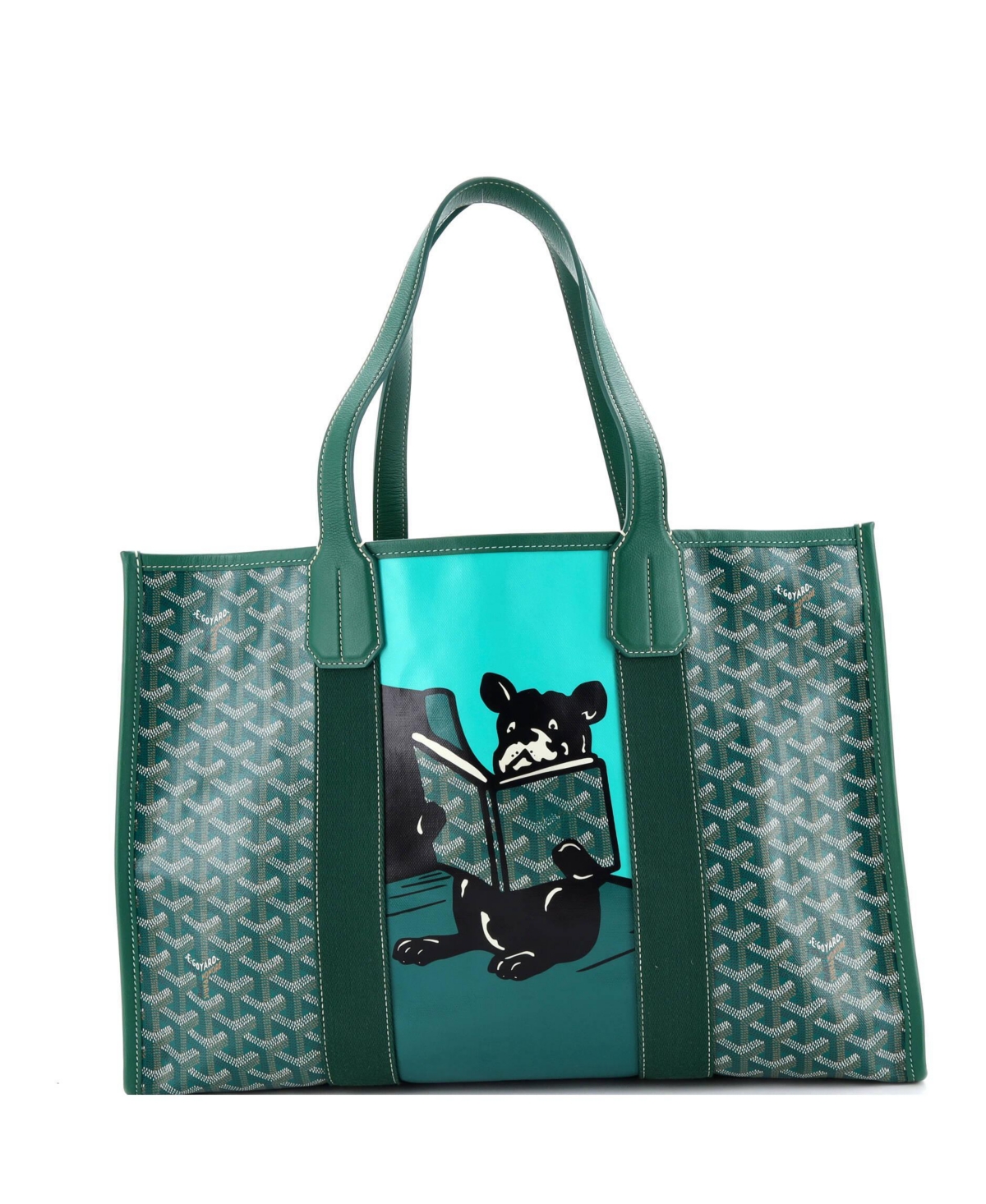 Click here for Pre-Owned Goyard Mm Villette Tote Printed Coated C... prices