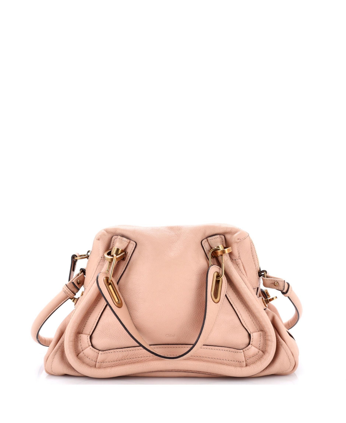 Click here for Pre-Owned Chloe Medium Paraty Top Handle Bag Leath... prices