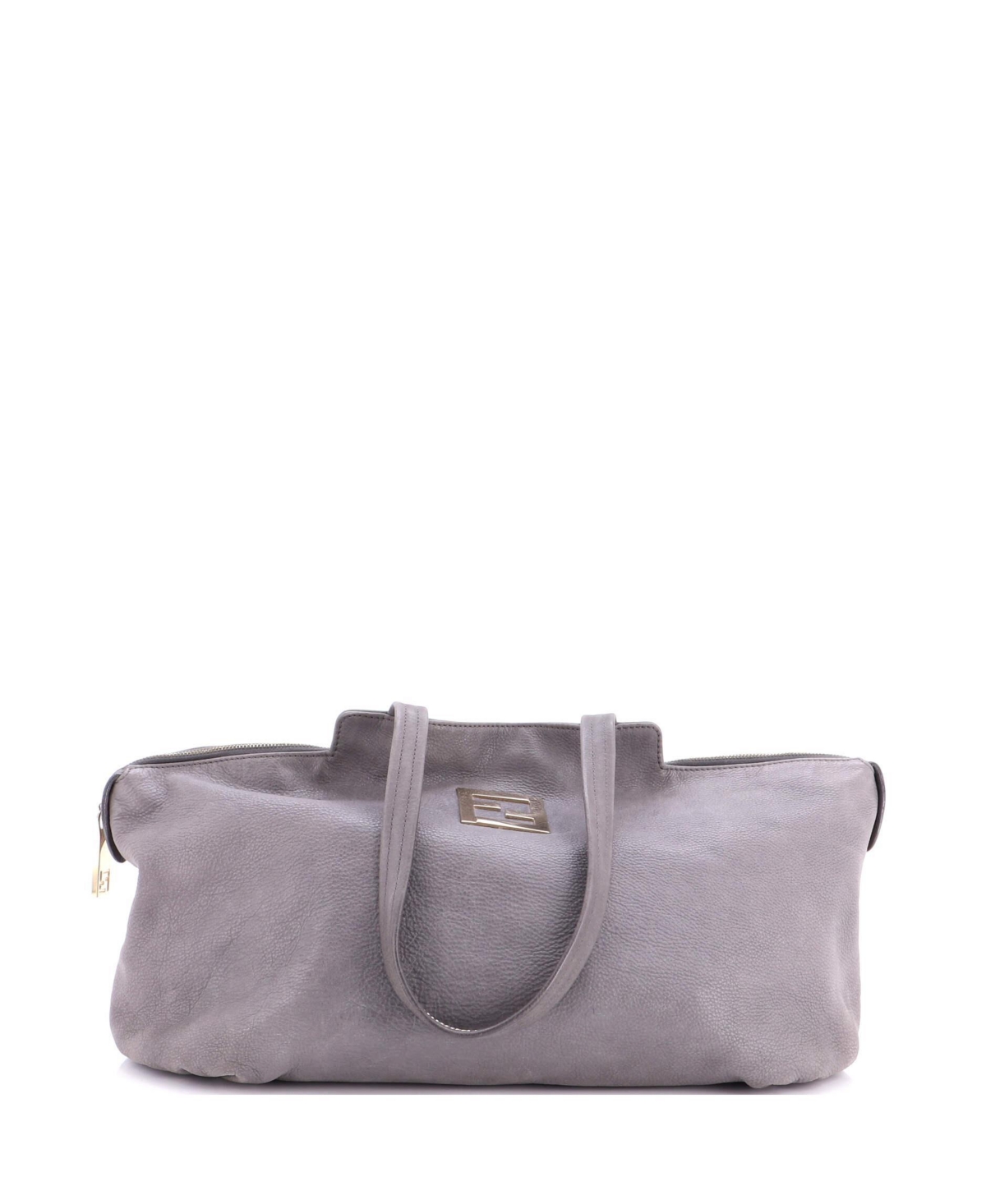 Click here for Pre-Owned Fendi Ff Chain Tote Nubuck - Grey prices