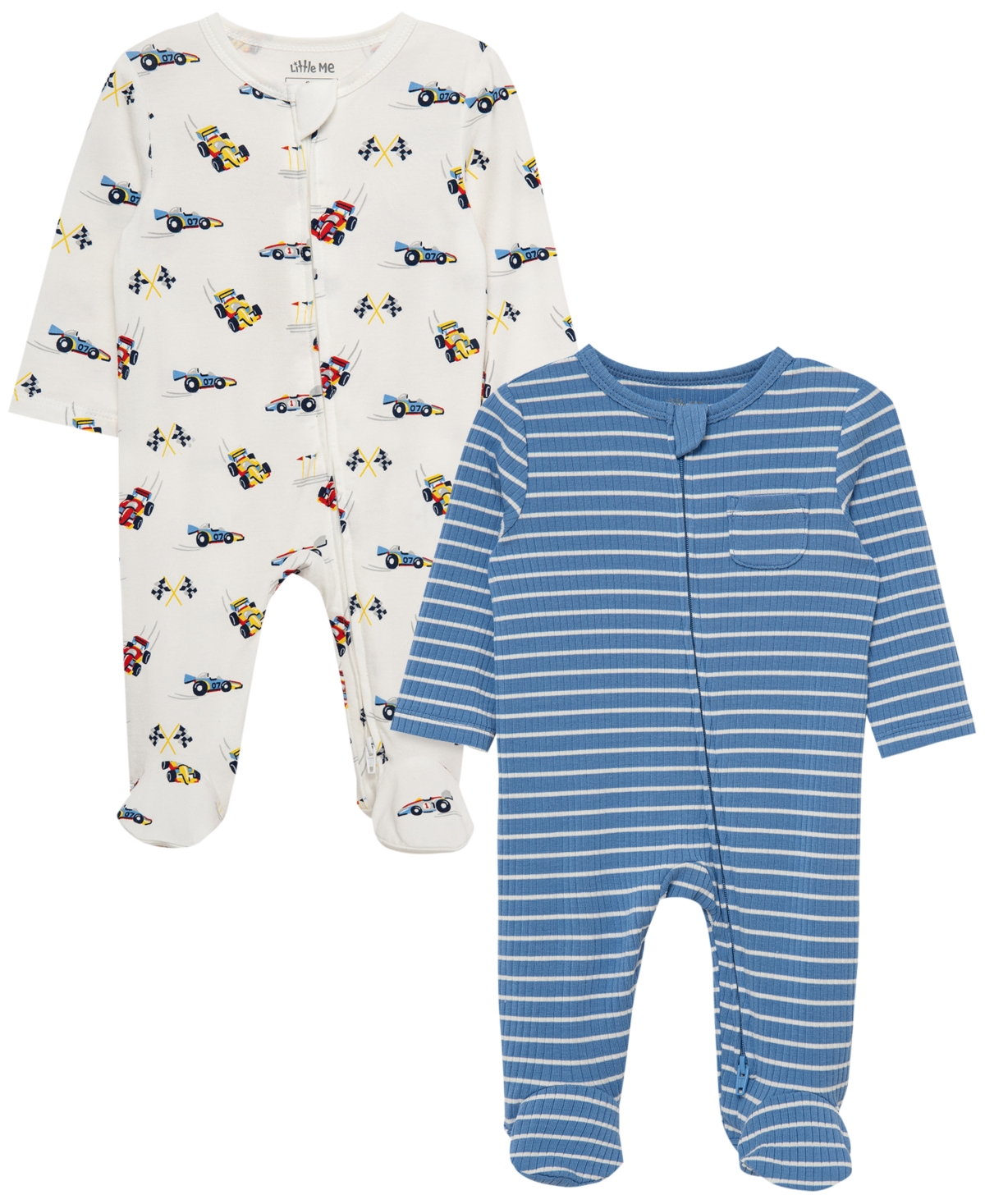 Click here for Little Me Baby Boys Long-Sleeve Coverall  2-Pack -... prices