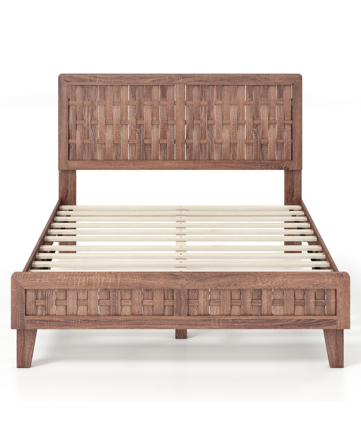 Click here for Slickblue Platform Bed Frame Mid Century Style wit... prices