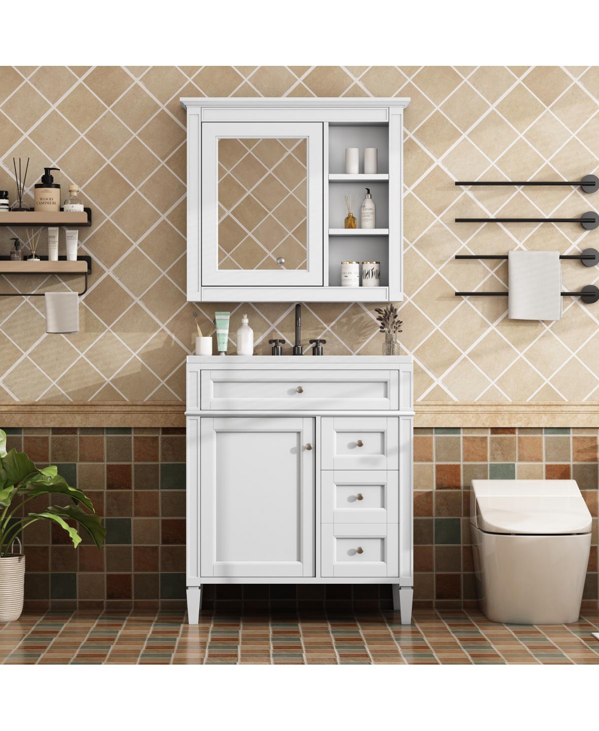 Click here for Sillysis 30 Inch Modern Bathroom Vanity with Mirro... prices
