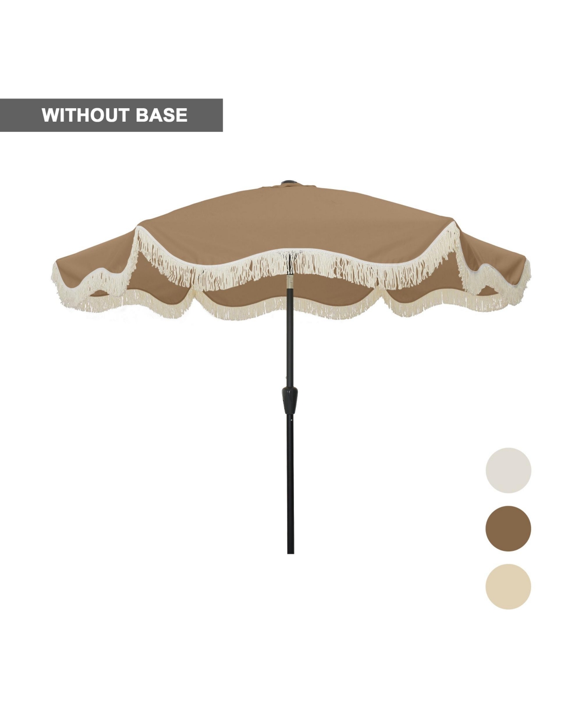 Click here for Clihome 101.97 Tilt Market Umbrella with Fringe Ou... prices