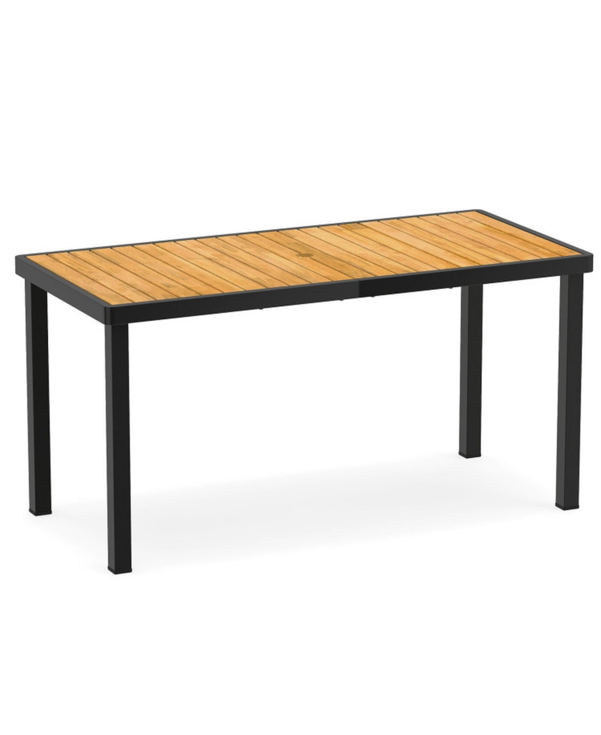 Click here for Gouun 58 In Acacia Wood Outdoor Patio Dining Table... prices