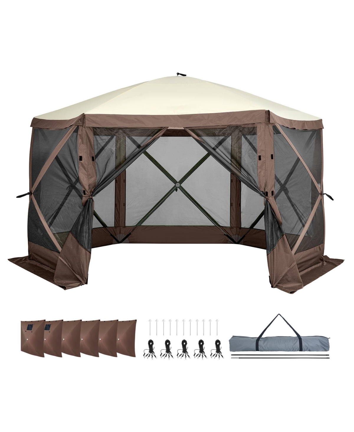 Click here for Vevor Pop-up Camping Gazebo Camping Canopy Shelter... prices