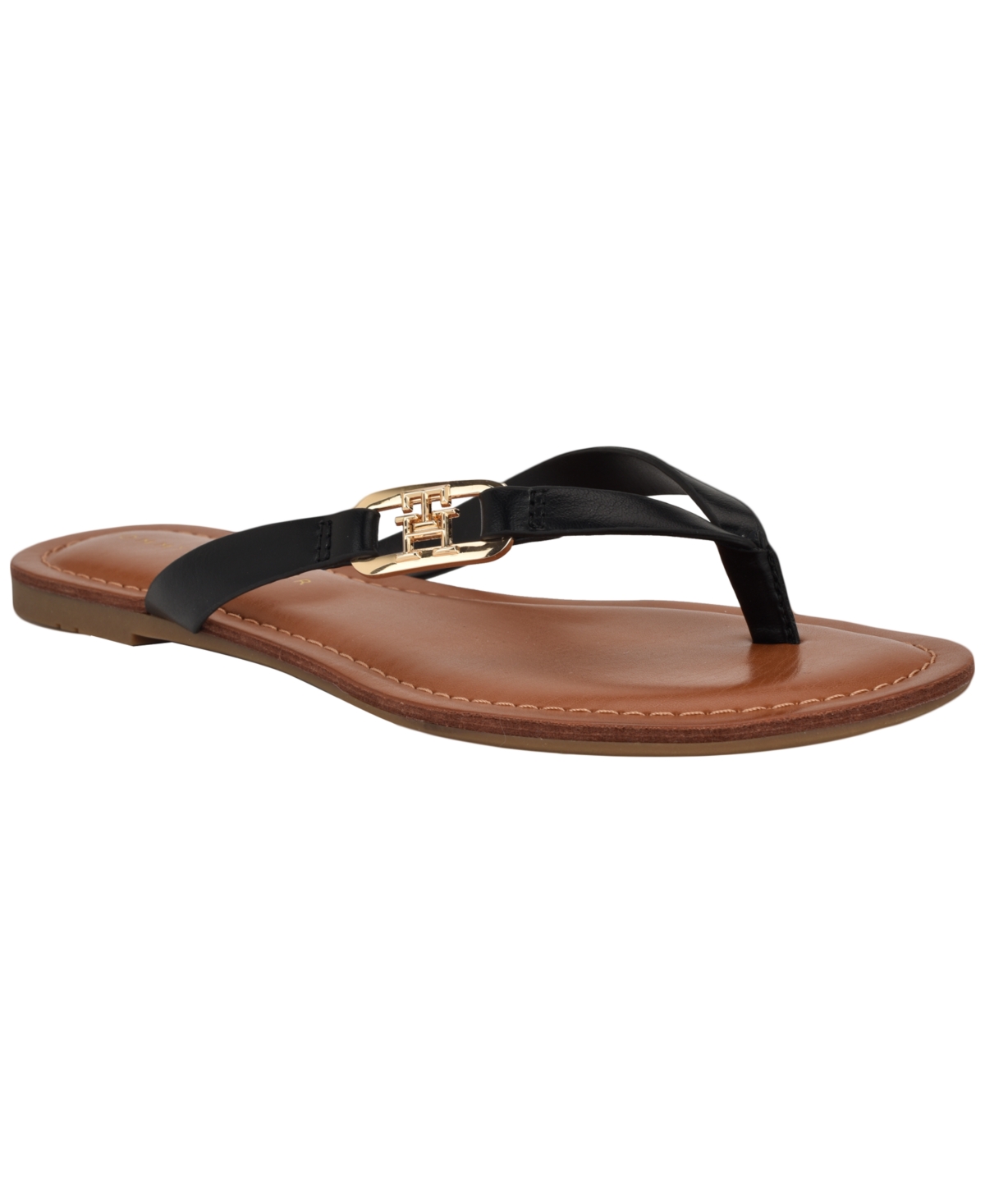 Click here for Tommy Hilfiger Womens Leile Flat Thong Sandals - B... prices