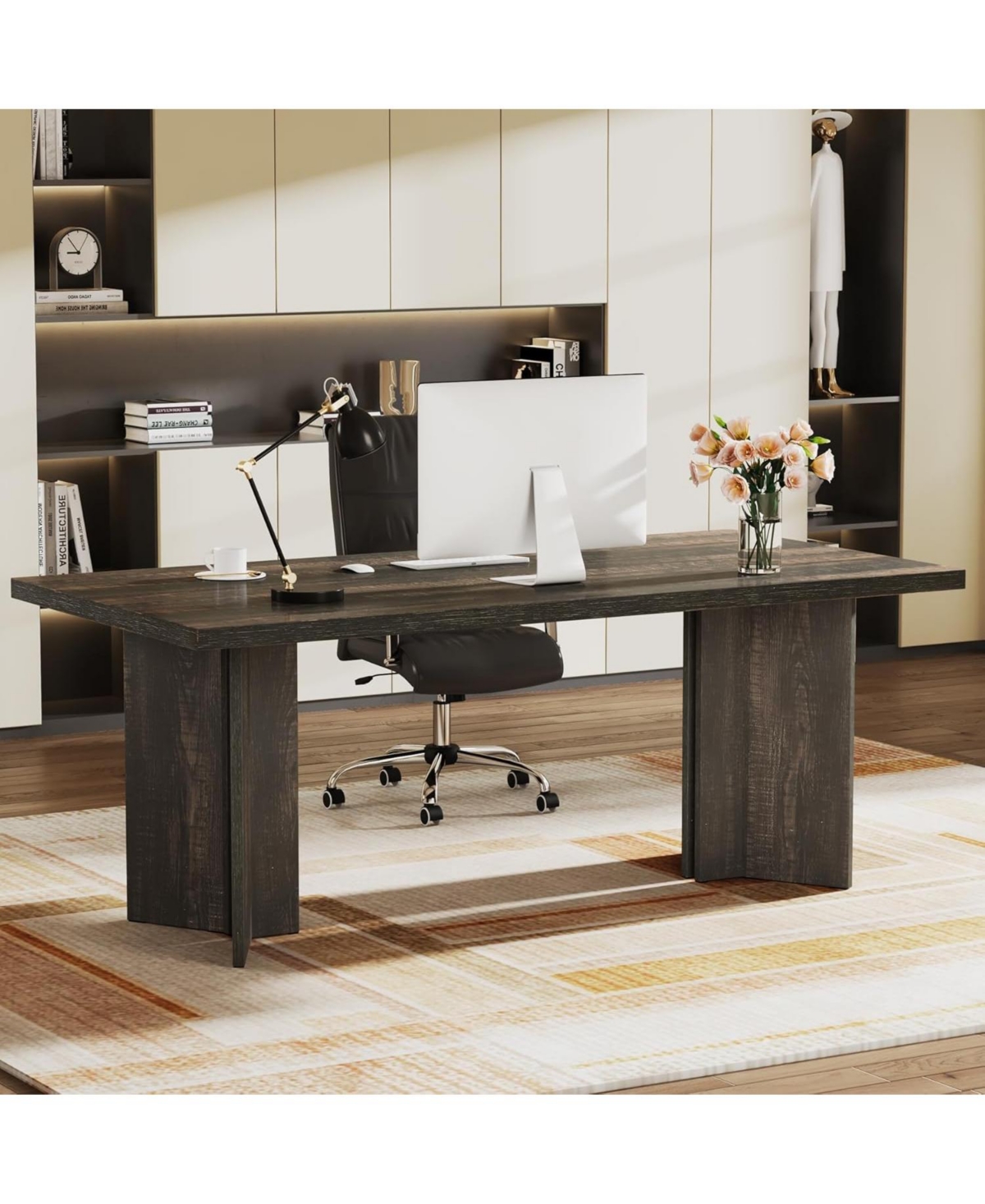 Click here for Tribesigns Executive Desk  Vintage Office Computer... prices