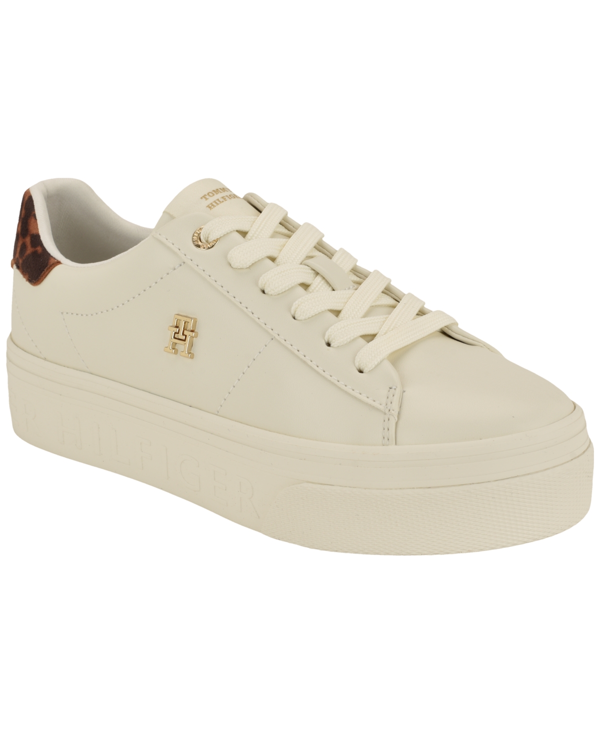 Click here for Tommy Hilfiger Womens Brighs Platform Lace-Up Snea... prices