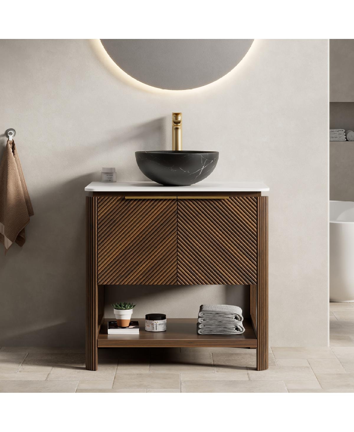 Click here for Sillysis 30 Modern Bathroom Vanity with Vessel Sin... prices