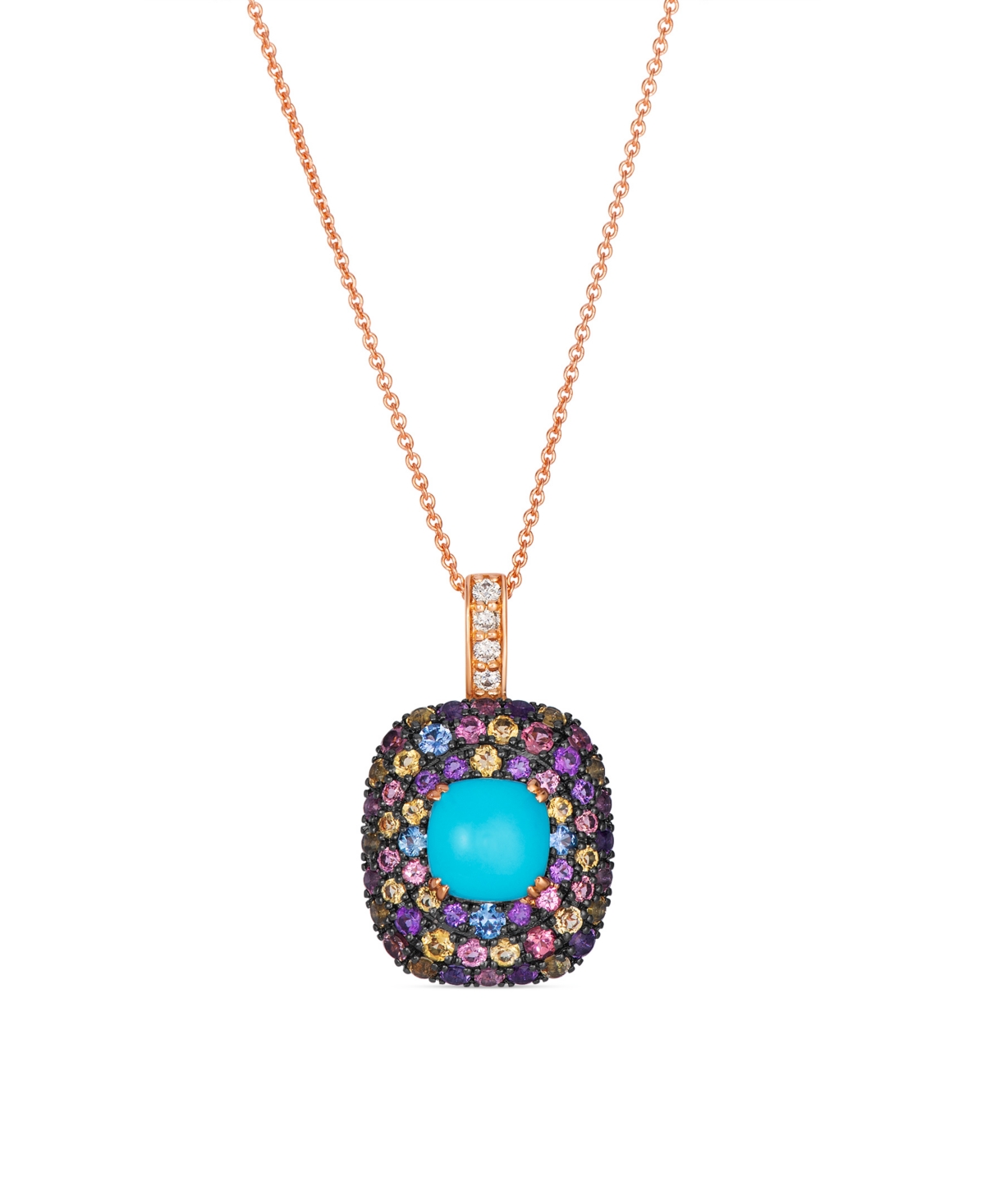 Click here for Le Vian Robins Egg Blue Turquoise Cushion Cut Mult... prices
