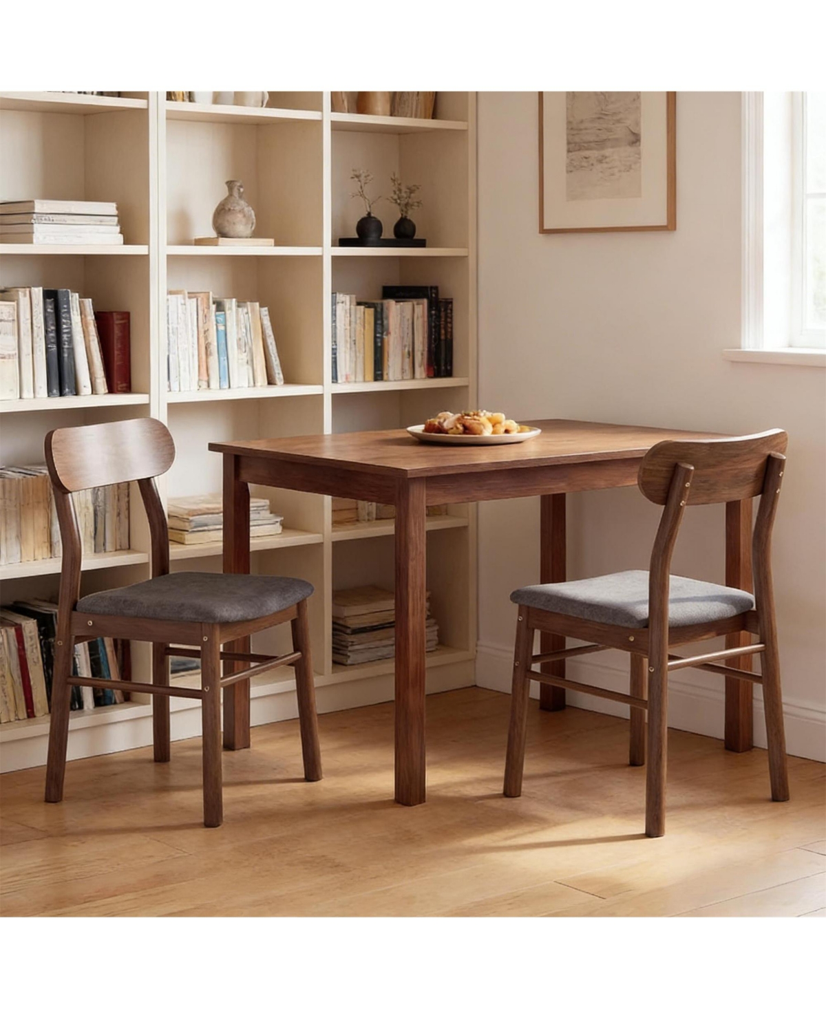 Click here for Set of 2 Dining Chairs  Curved Backrest Kitchen Ch... prices