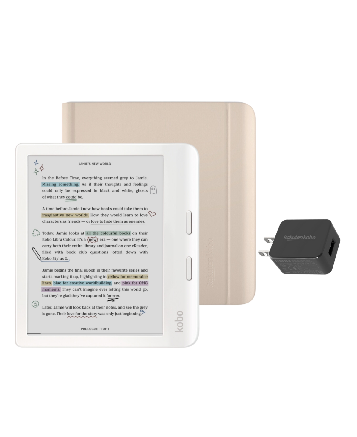 Click here for Kobo eReader with Sand Notebook SleepCover Case an... prices