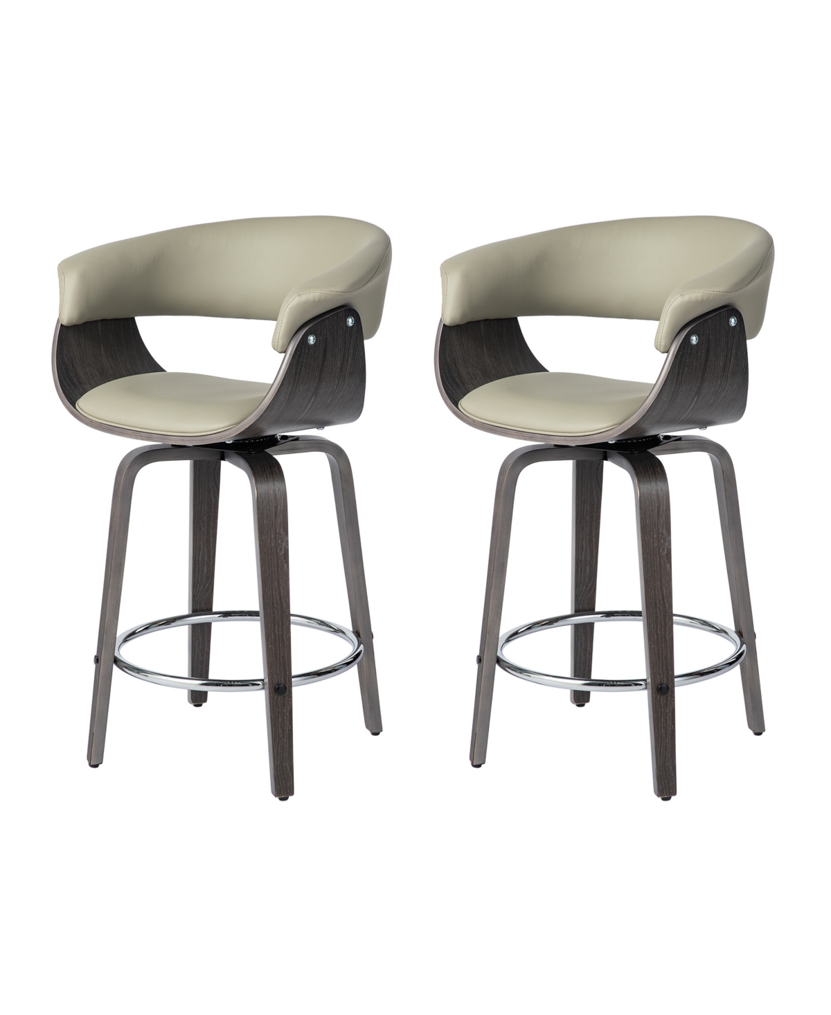 Click here for Glitzhome Mid-century Modern Leatherette Swivel Co... prices