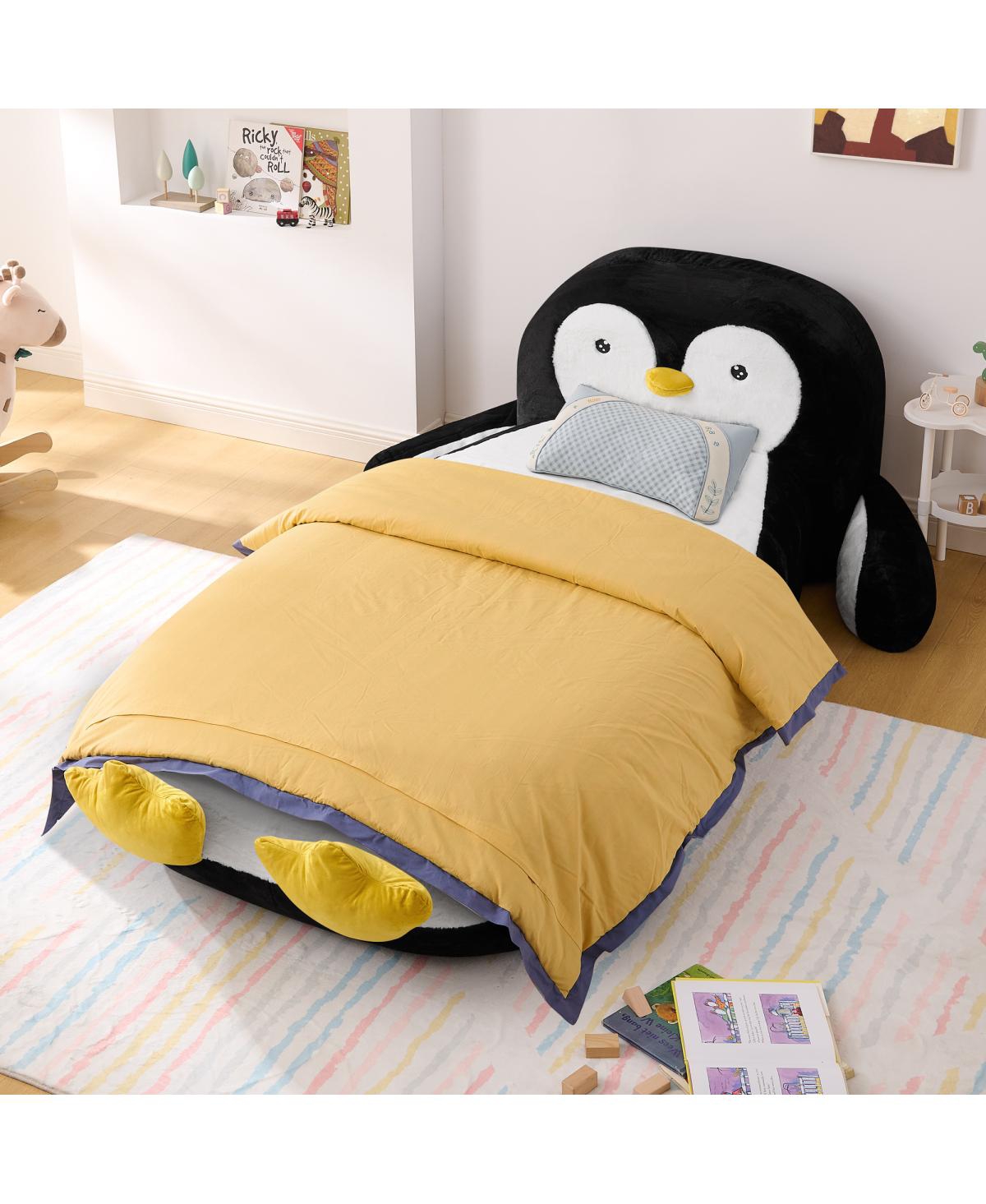 Click here for Streamdale Furniture Fluffy Faux Fur Penguin Bed L... prices