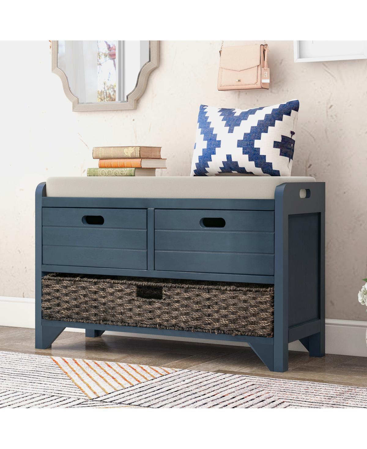 Click here for Streamdale Furniture Storage Bench with 2 Drawers... prices