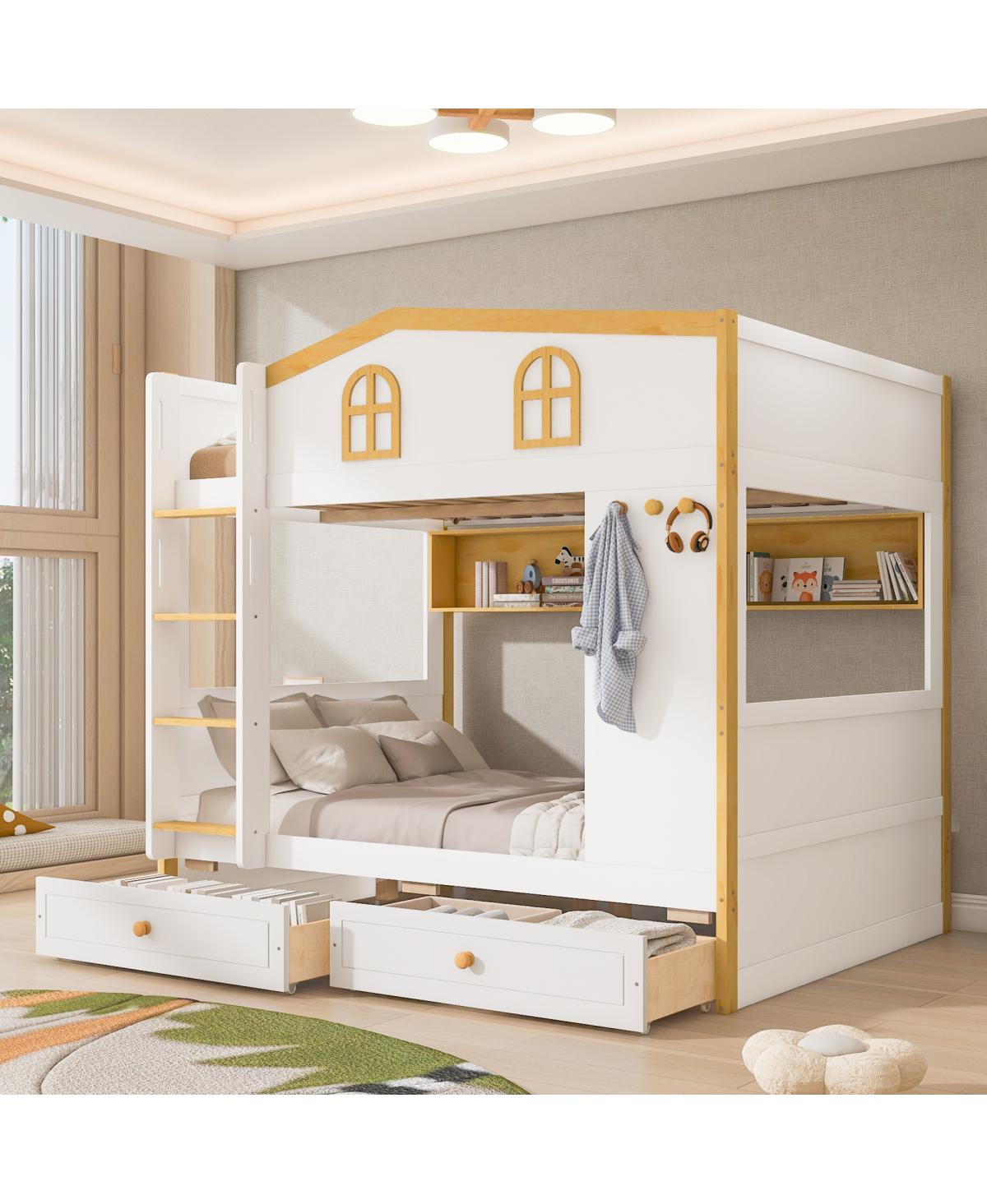 Click here for Streamdale Furniture Full over Full House Bunk Bed... prices