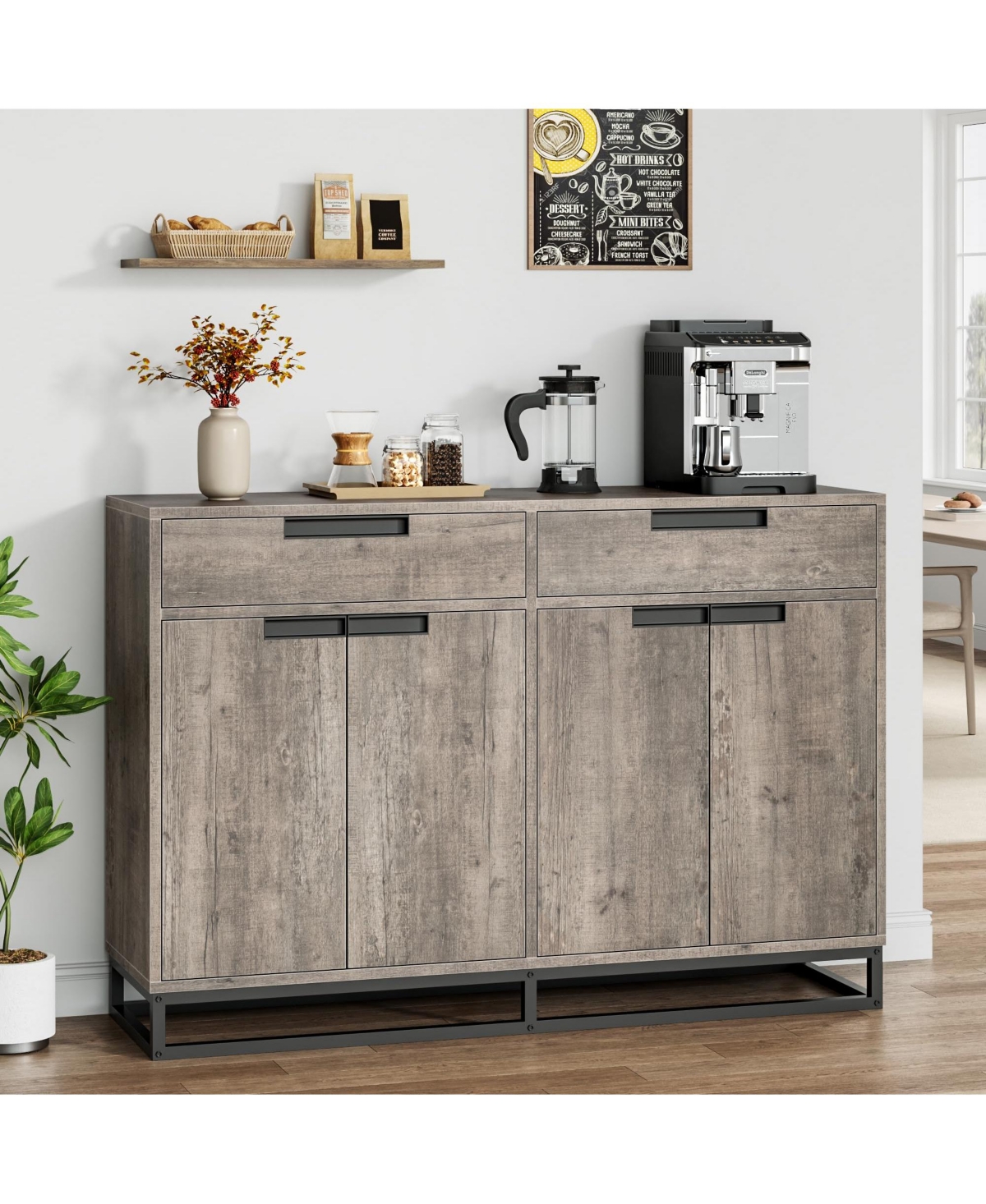 Click here for homfan Sideboard Buffet Cabinet with Storage 55 Ac... prices