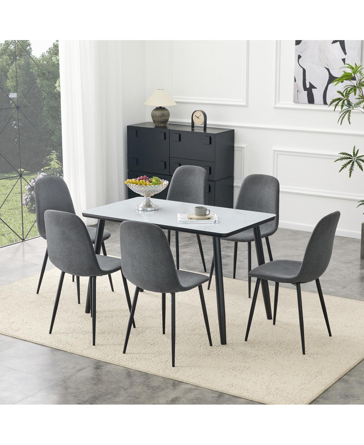 Click here for Streamdale Furniture Modern 7-Piece Dining Set: Ma... prices