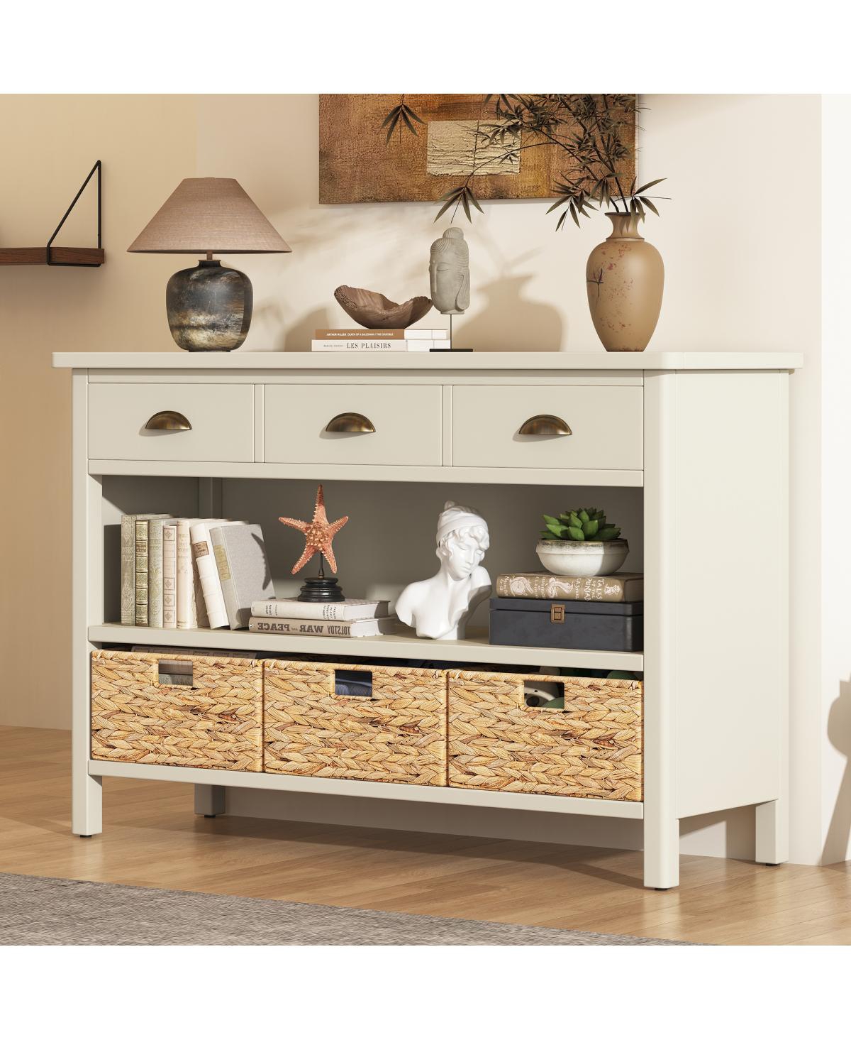 Click here for Streamdale Furniture Retro Console Table with 3 St... prices