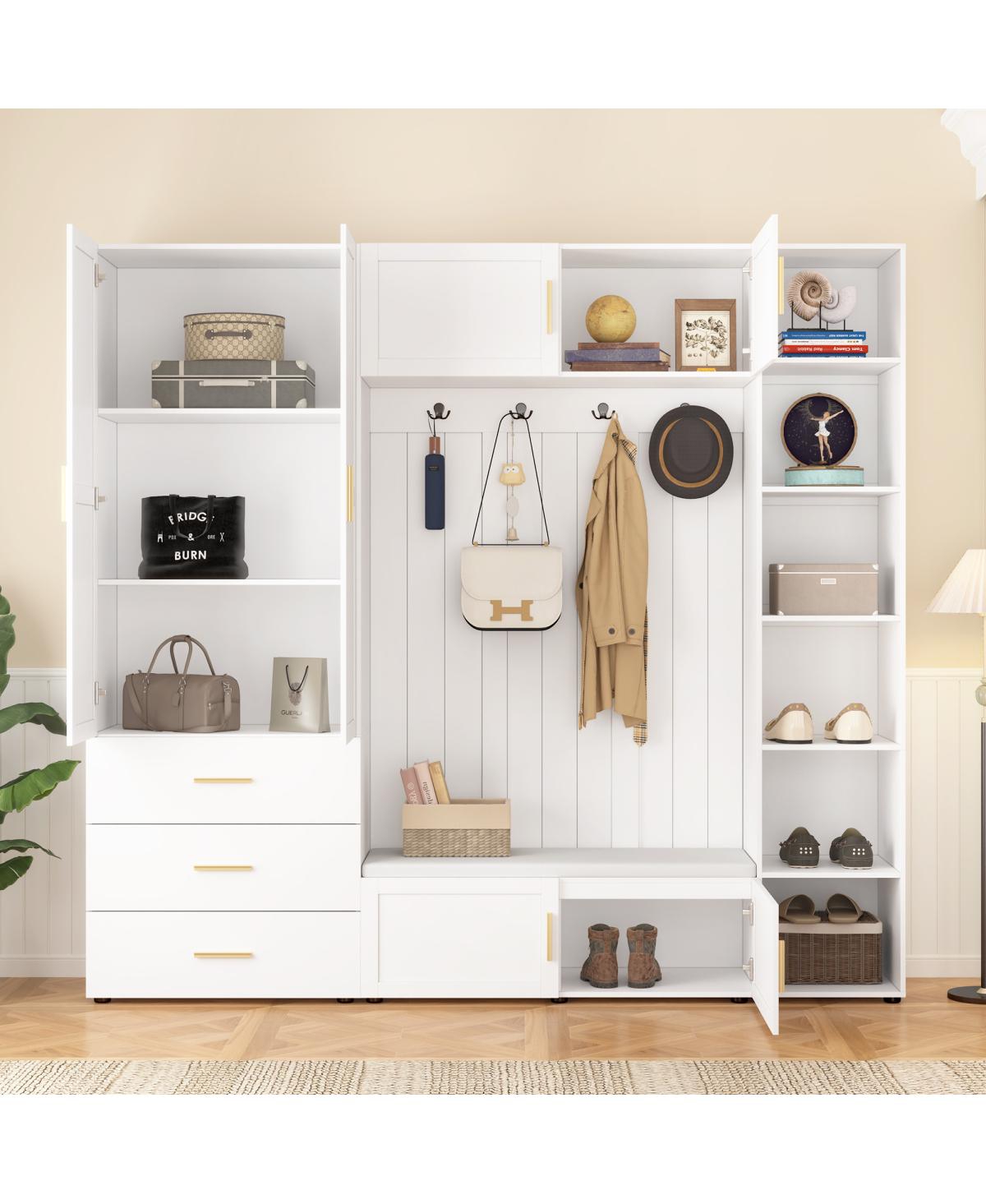 Click here for Streamdale Furniture 4-in-1 American Style Hall Tr... prices