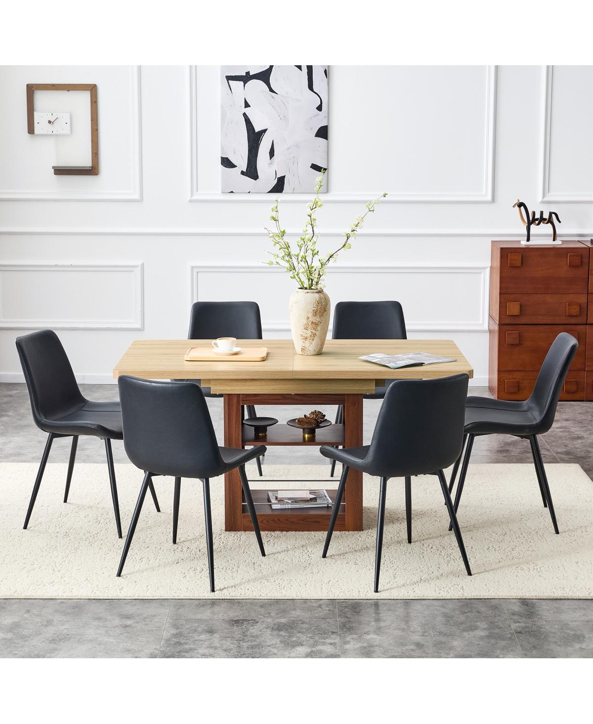 Click here for Streamdale Furniture 6-Piece Scalable Dining Table... prices