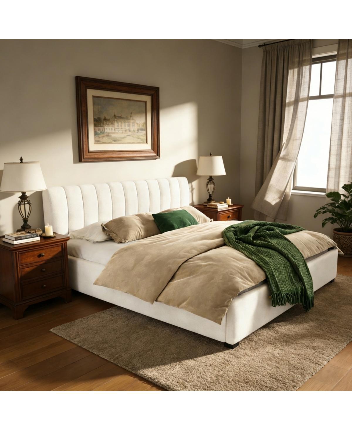 Click here for Streamdale Furniture King Size Upholstered Linen B... prices