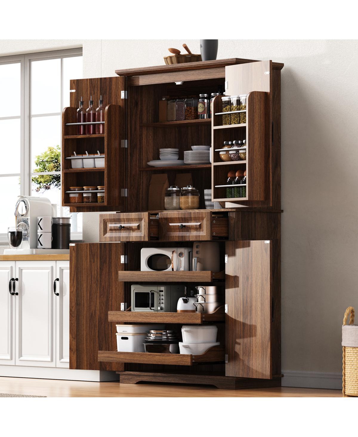 Click here for Streamdale Furniture 71 Tall Farmhouse Kitchen Pan... prices