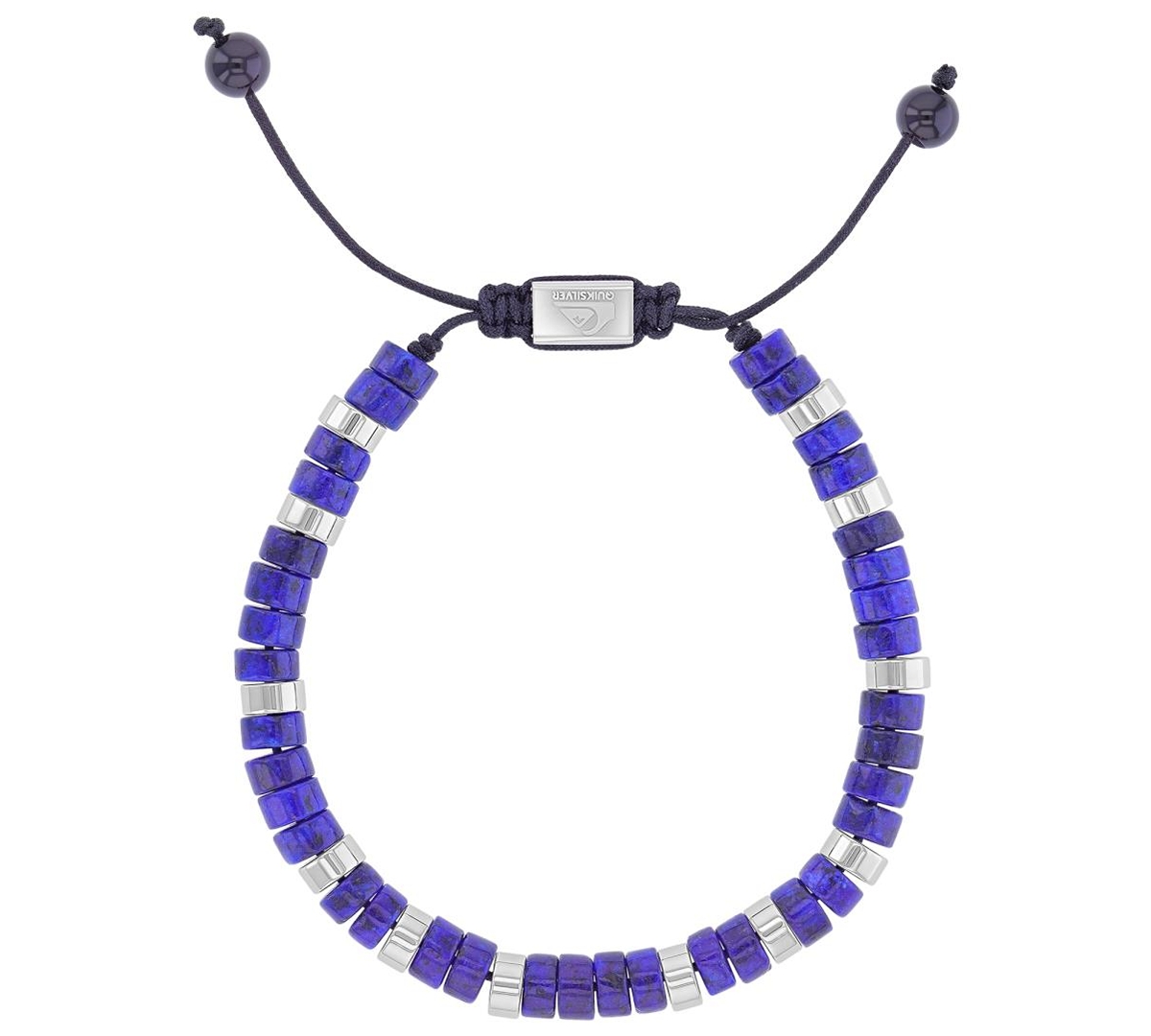 Click here for Quiksilver Mens Platinum-Plated Steel Onyx Lapis A... prices
