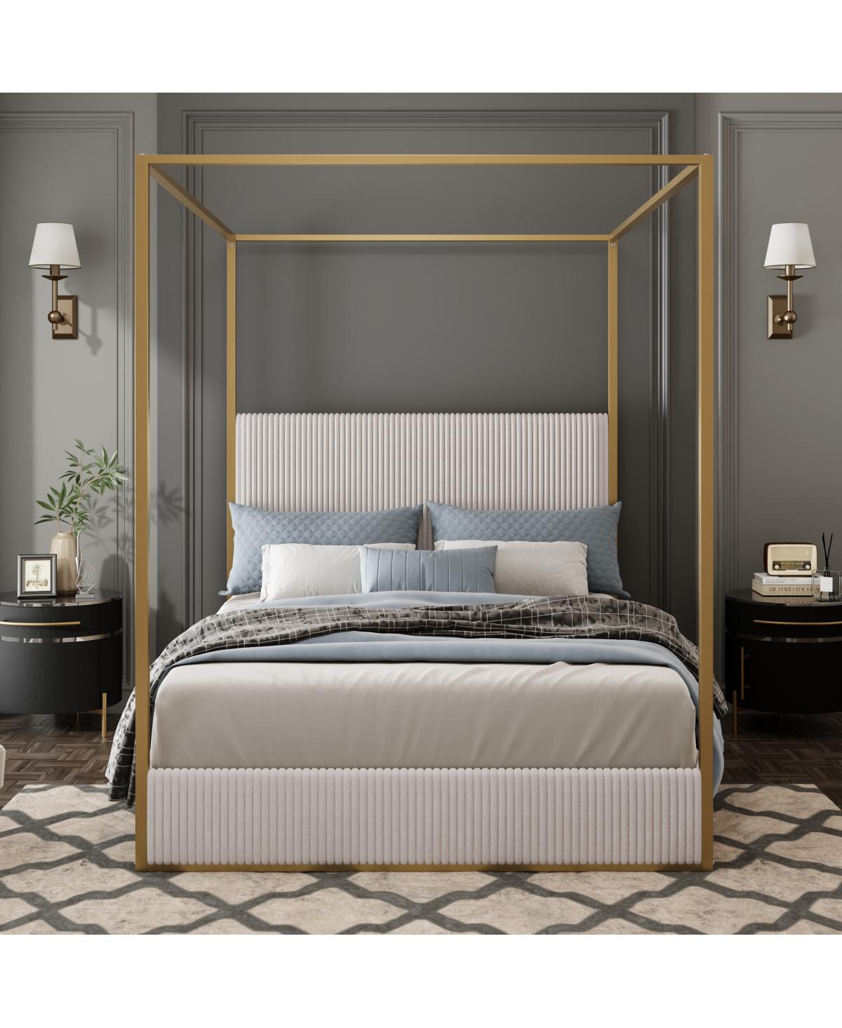 Click here for Streamdale Furniture Modern Luxury Metal Canopy Be... prices