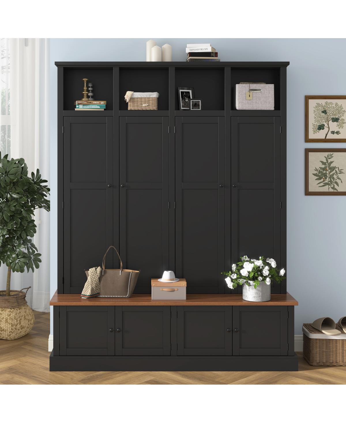 Click here for Streamdale Furniture 76.7 Farmhouse Hall Tree with... prices