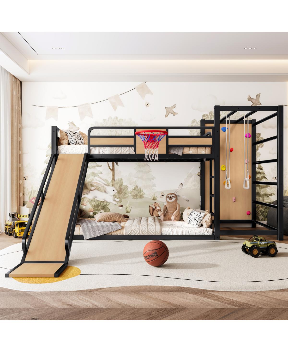 Click here for Streamdale Furniture Metal Loft Bed with Basketbal... prices