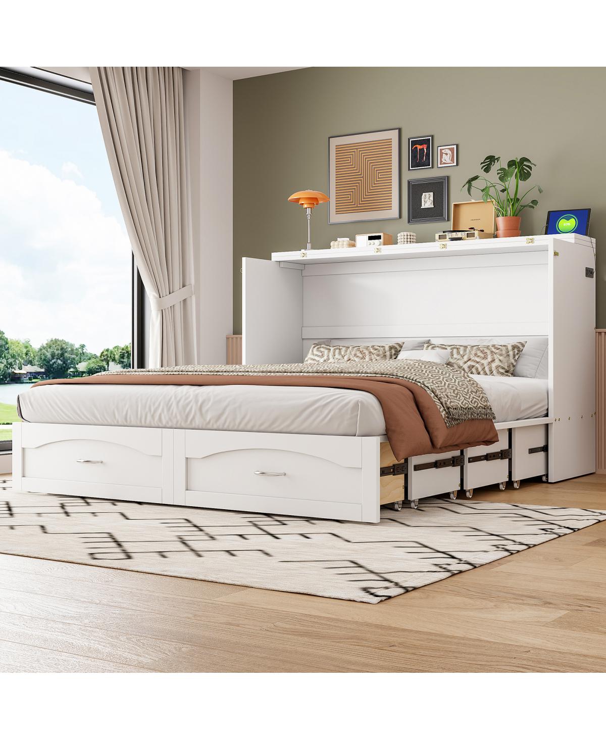 Click here for Streamdale Furniture Queen Murphy Bed with Drawer... prices