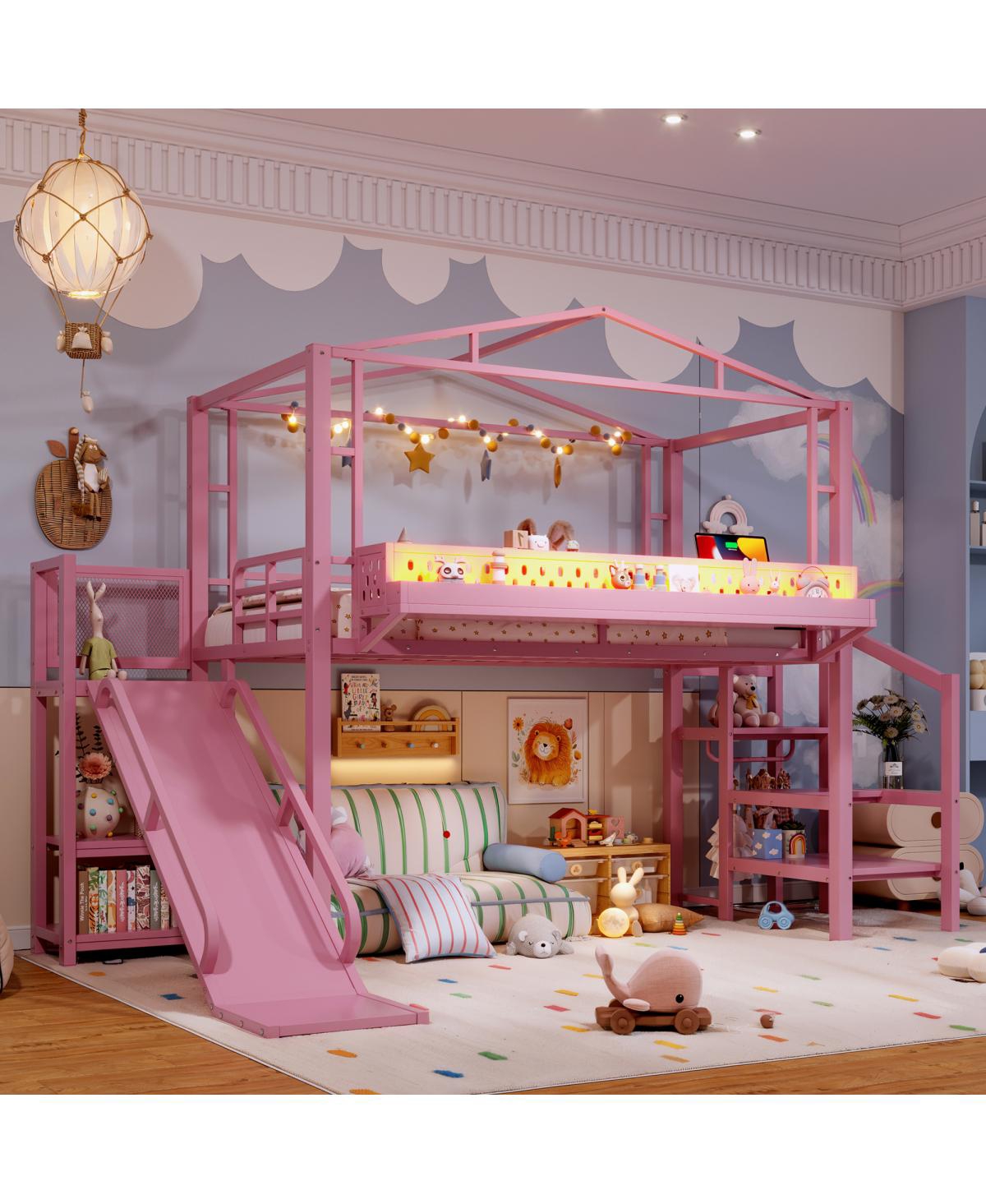 Click here for Streamdale Furniture Loft Bed with Storage Stairs... prices