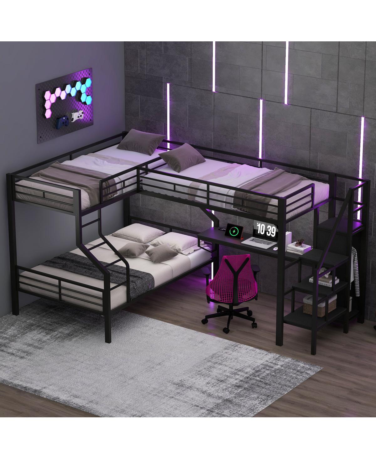 Click here for Streamdale FurnitureL-shaped bunk and loft bed Bui... prices