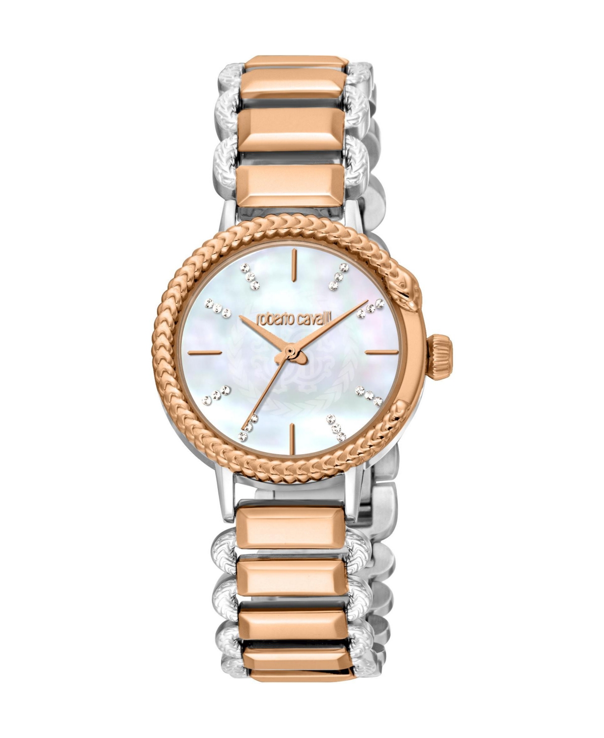 Click here for Roberto Cavalli Women Snake Core Quartz Two Tone S... prices