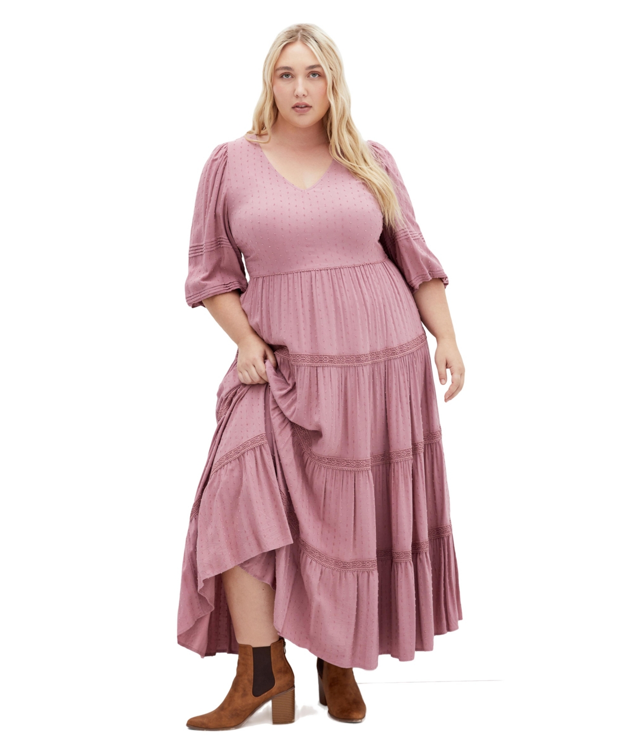Click here for City Chic Plus Size Arielle Lace Maxi Dress - Blus... prices