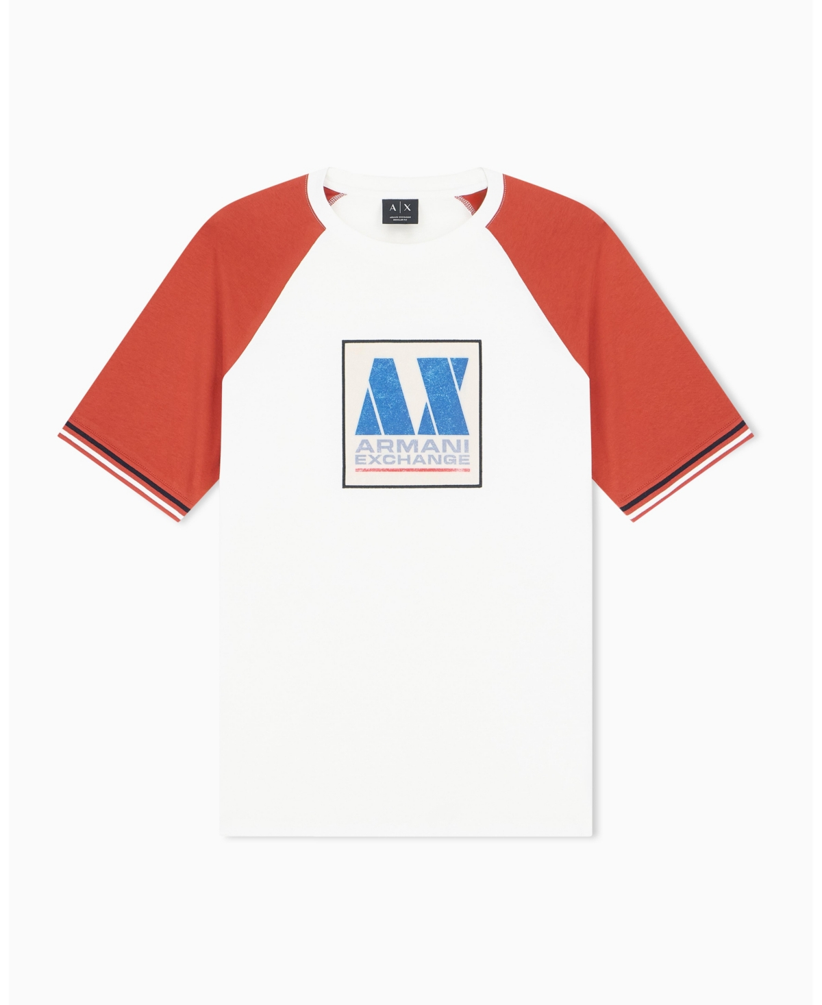 Click here for A|X Armani Exchange Mens Color Block Box Logo T-Sh... prices
