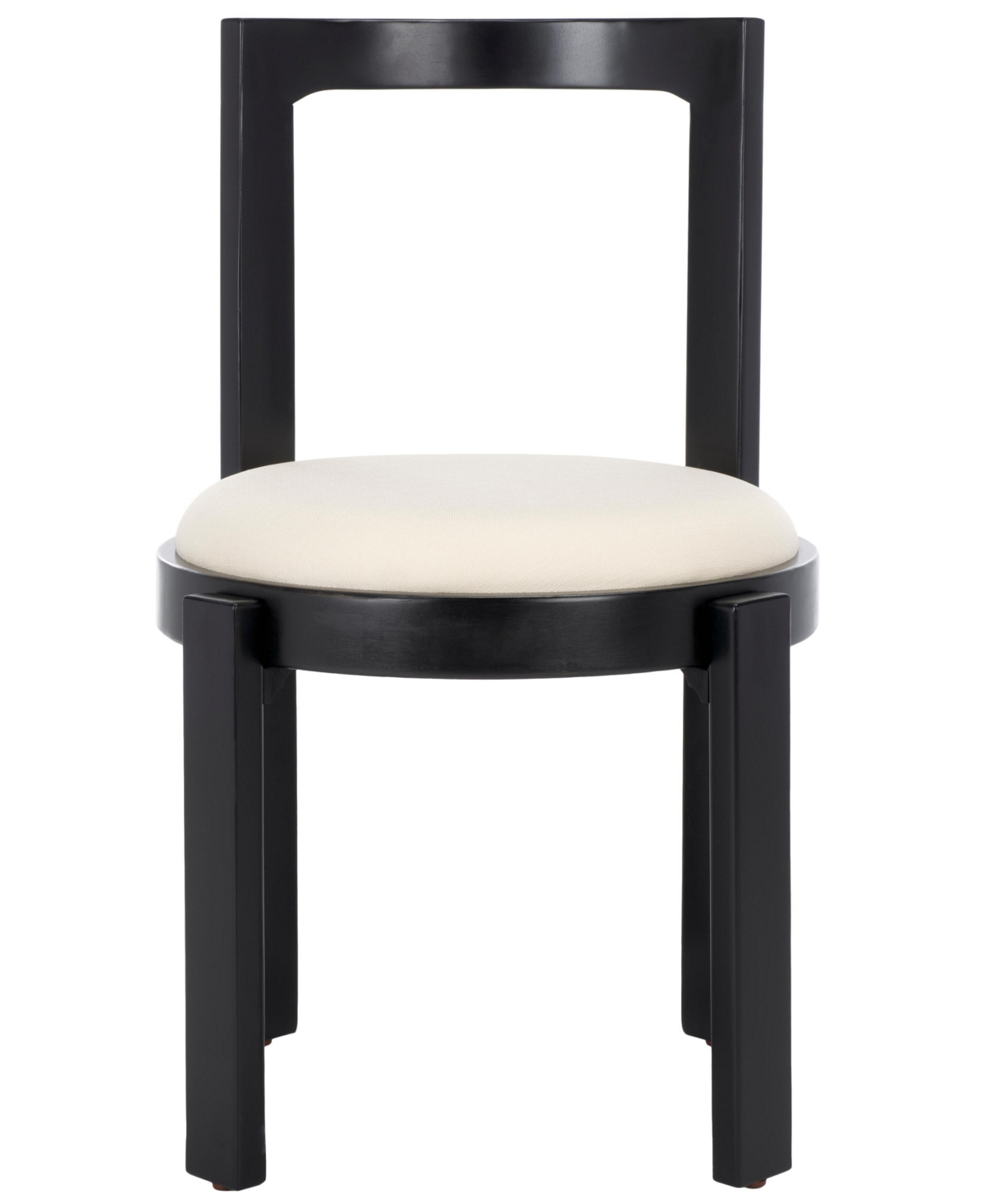 Click here for Safavieh Estes Round Dining Chair - White / black prices