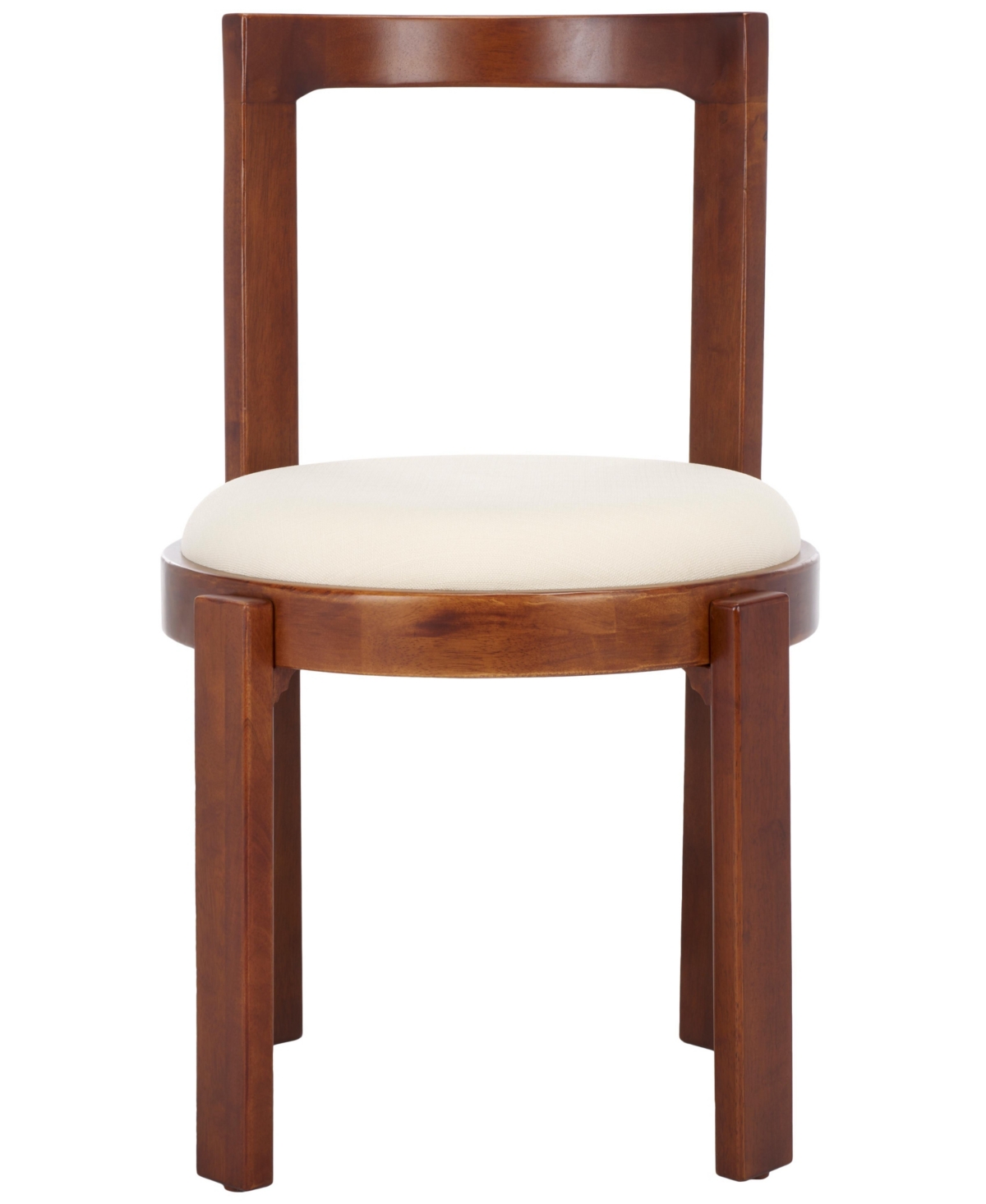 Click here for Safavieh Estes Round Dining Chair - White / walnut prices