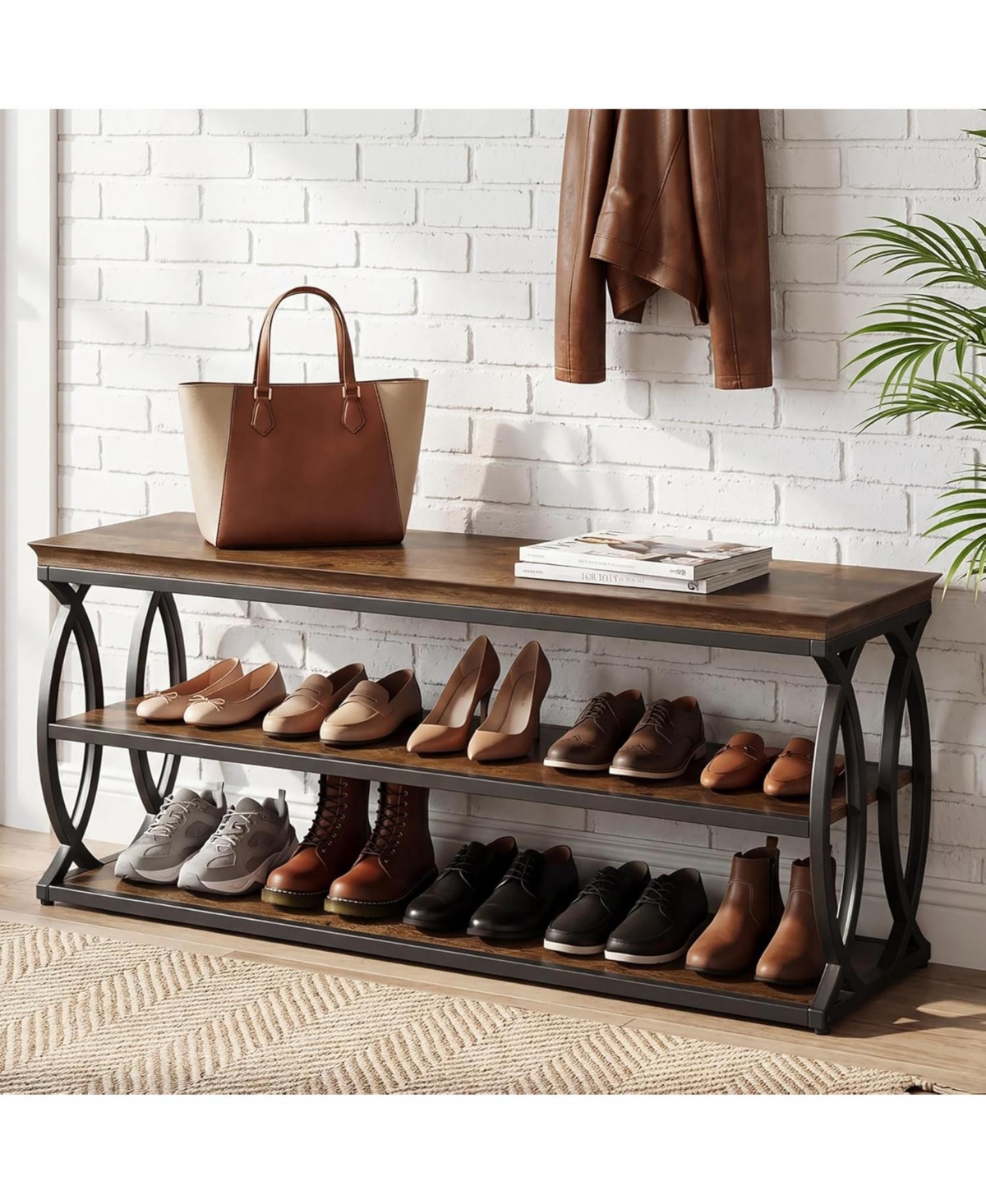 Click here for Tribesigns Entryway Shoe Storage Bench  3-Tier Ind... prices