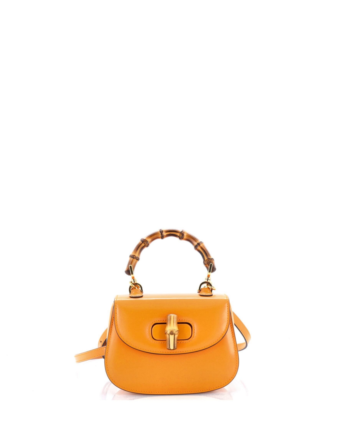 Click here for Pre-Owned Gucci Mini Bamboo 1947 Top Handle Bag Le... prices