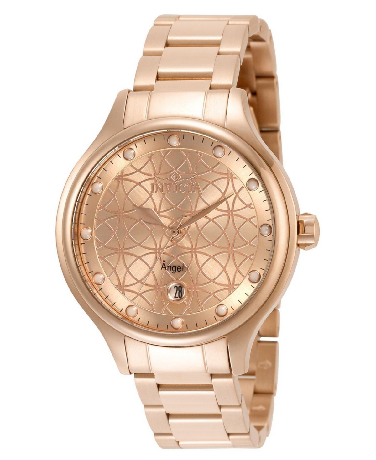 Click here for Invicta Womens Angel Quartz Dial Watch - Rose gold prices