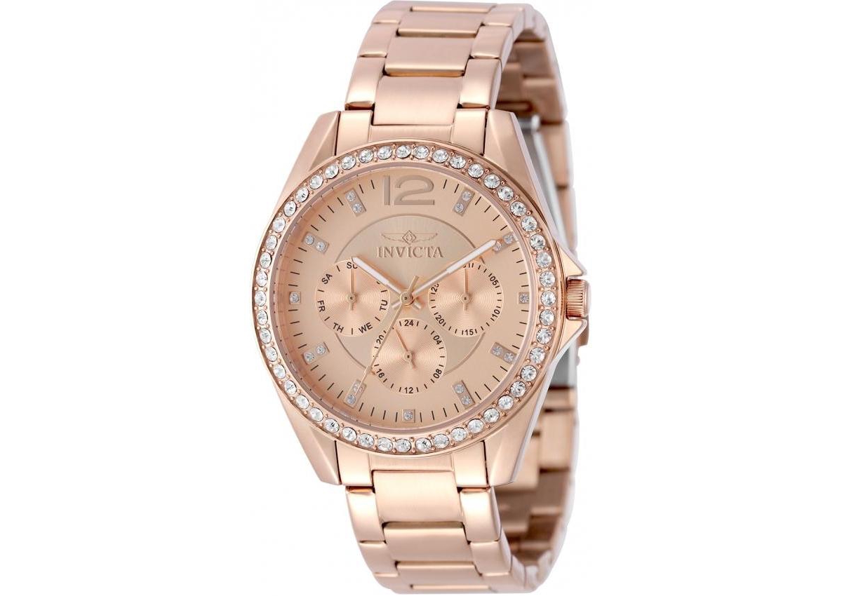 Click here for Invicta Womens Angel Quartz Dial Watch - Rose gold prices