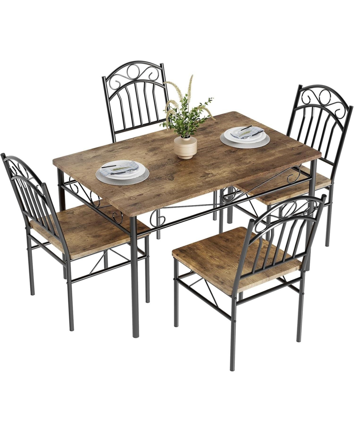Click here for gaomon Dining Table Set for 4  Farmhouse Kitchen T... prices