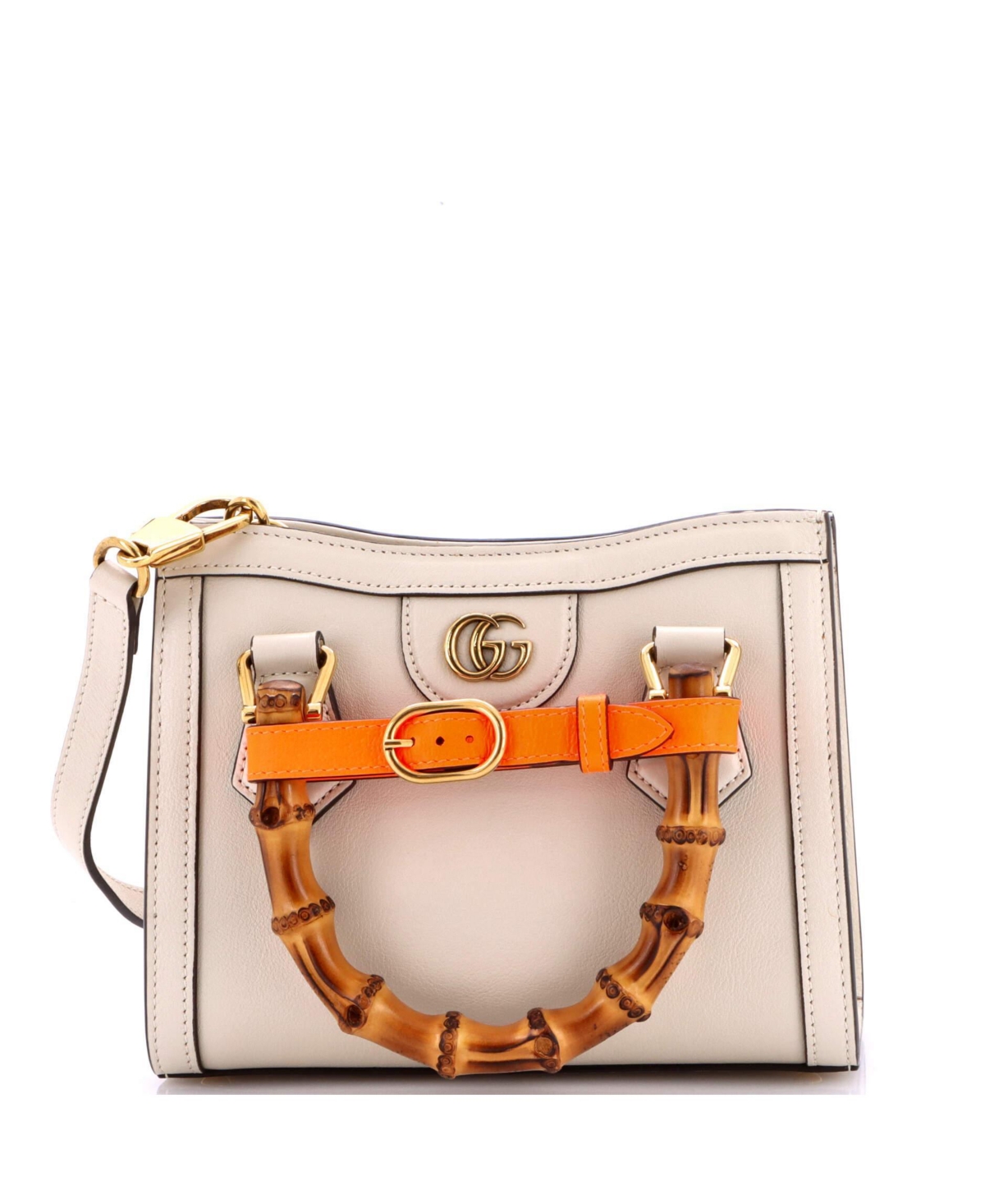 Click here for Pre-Owned Gucci Mini Diana Nm Bamboo Handle Tote L... prices