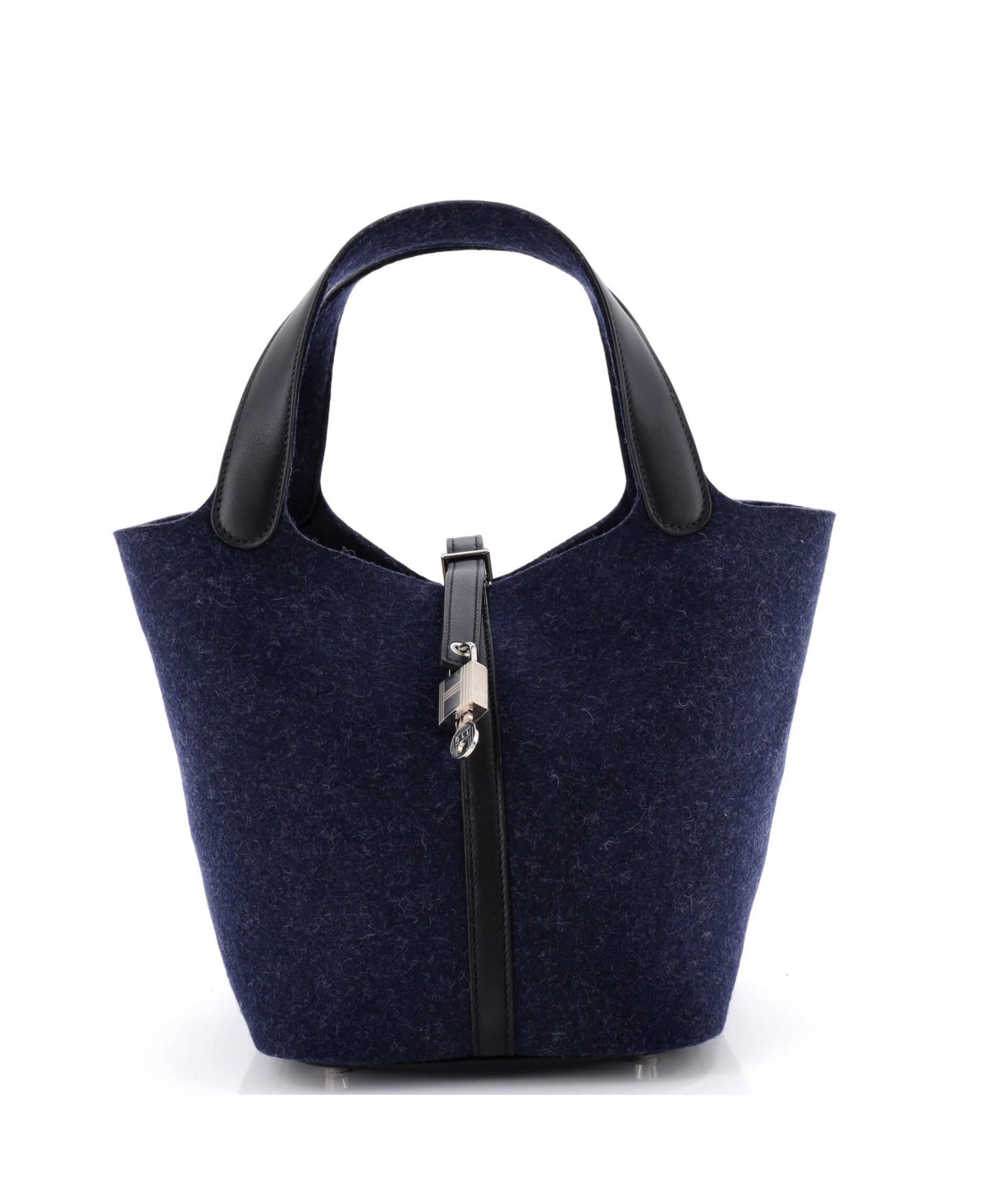 Click here for Pre-Owned HERMES Mm Picotin Lock Bag Felt with Lea... prices