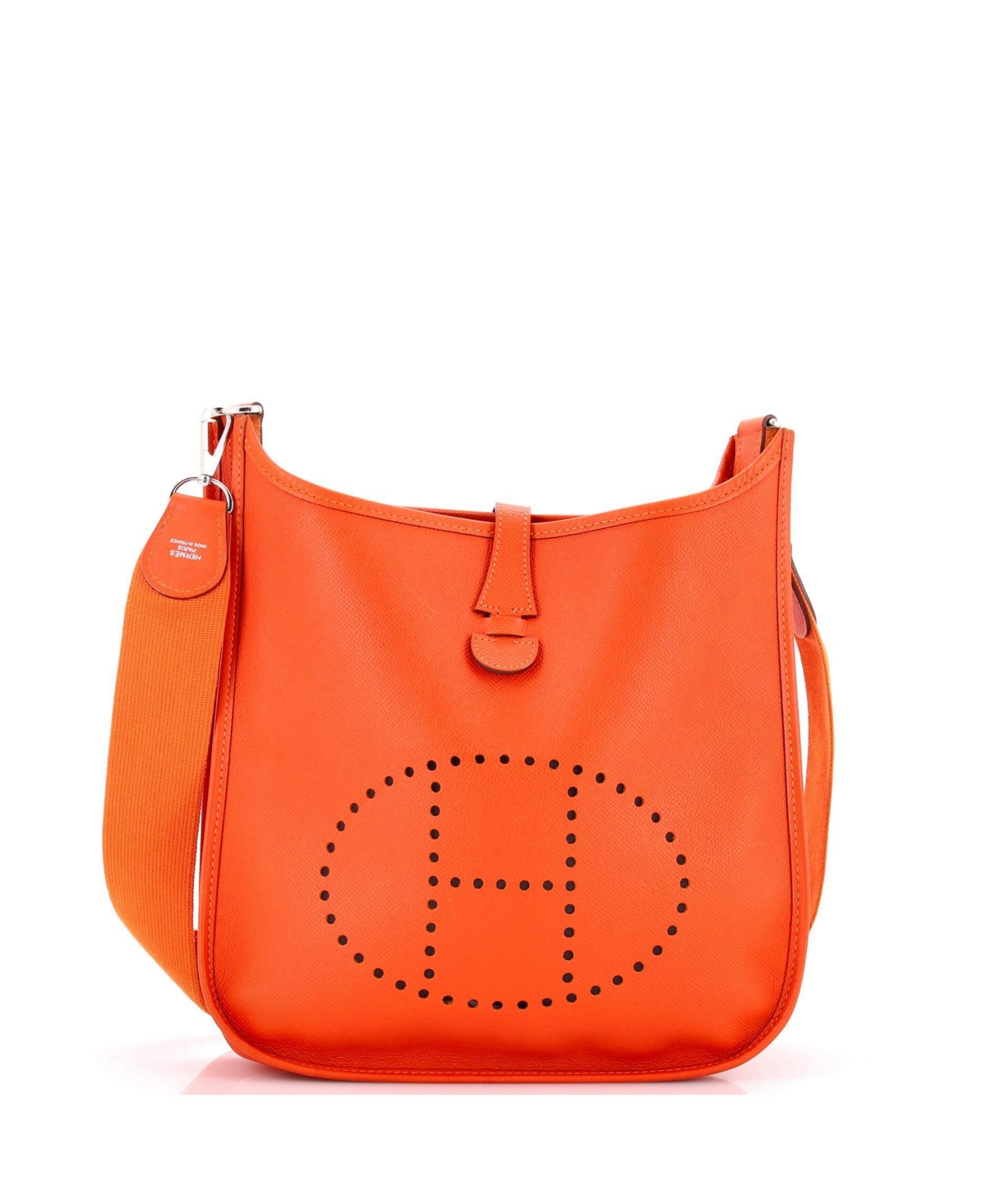 Click here for Pre-Owned HERMES Pm Evelyne Bag Gen I Epsom - Oran... prices